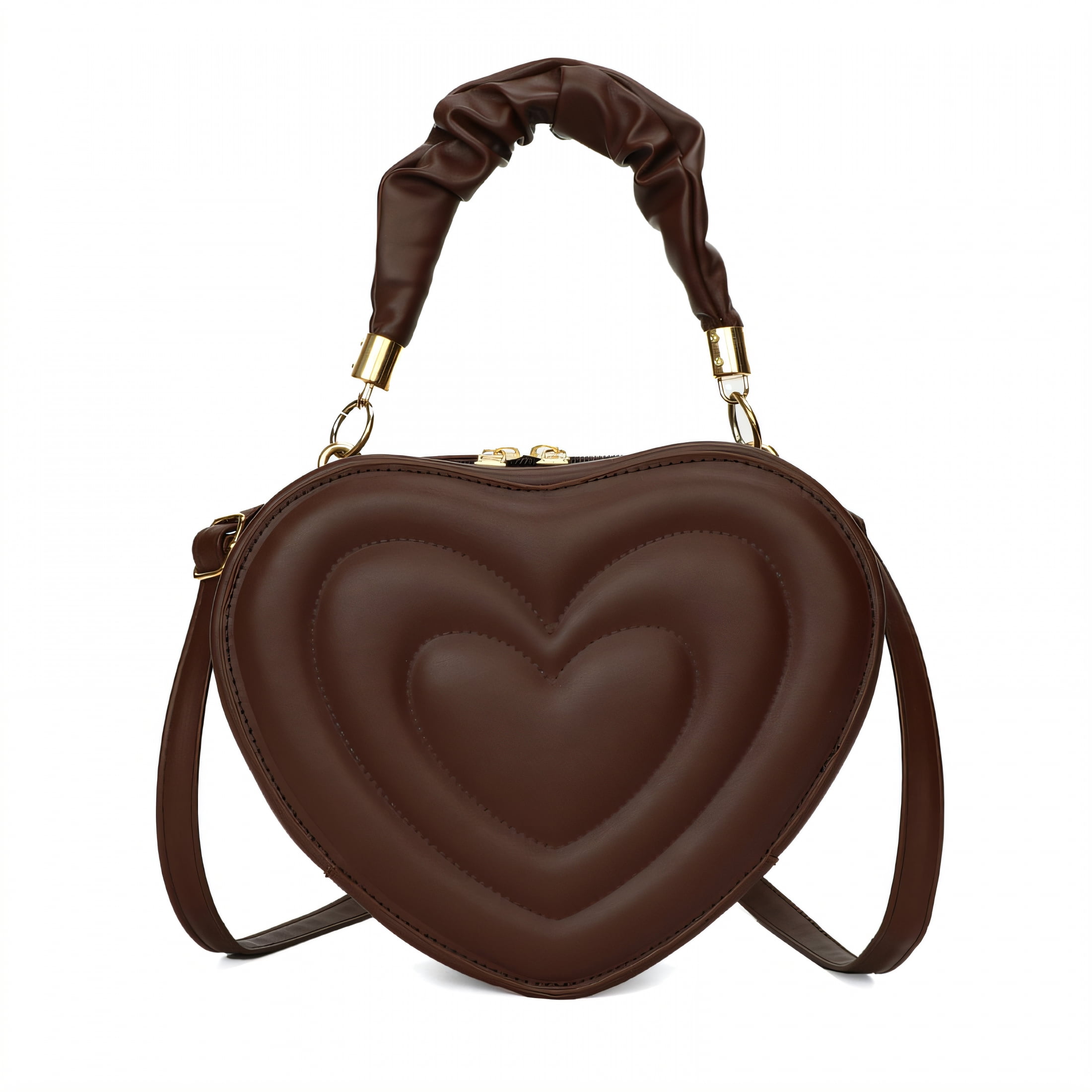 GASTROPOD Leather Purses for Women,Campus Goddess Heart Purse,Versatile ...