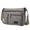 GASTROPOD Men Large Vintage Crossbody Canvas Messenger Shoulder Bag ...