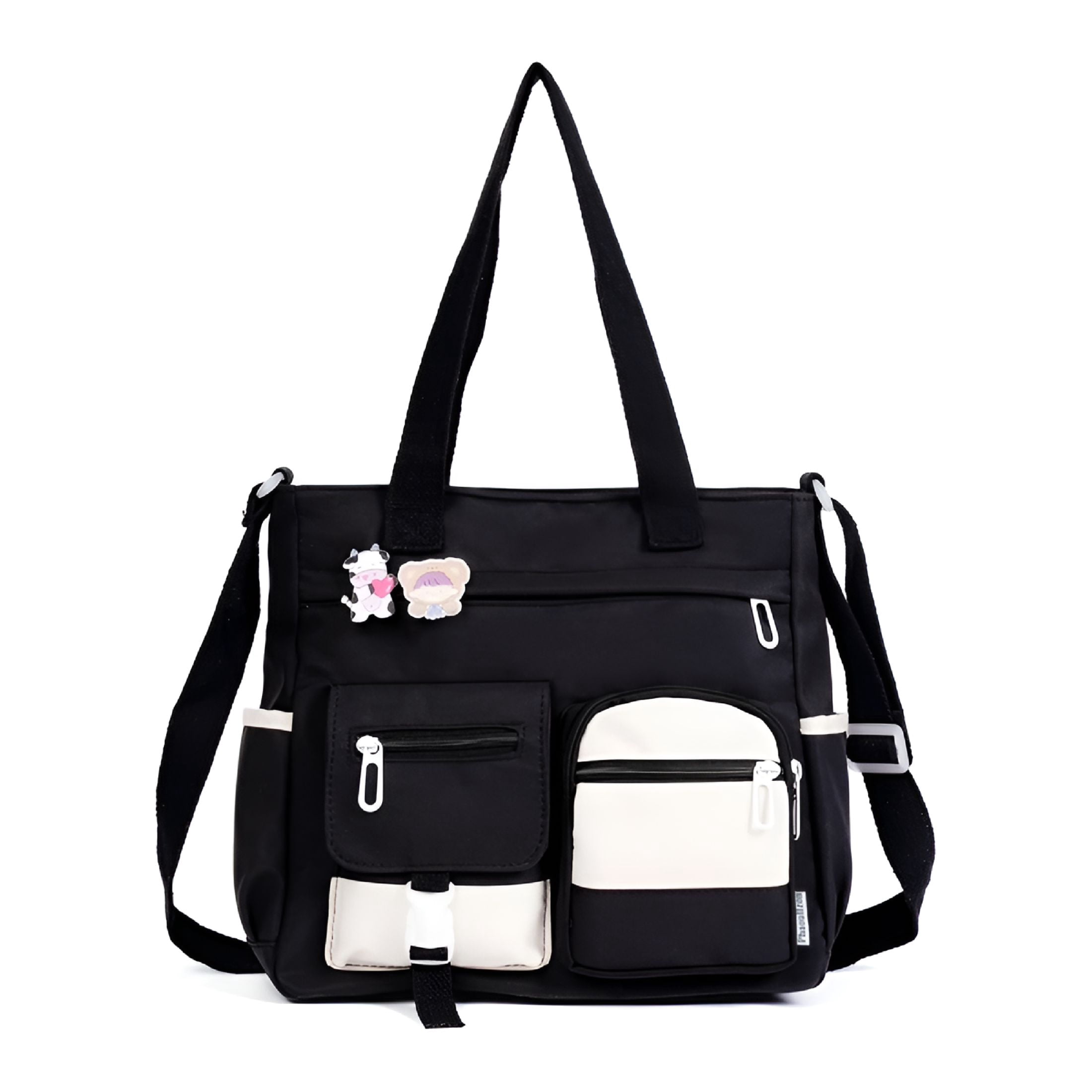 GASTROPOD Nylon Messenger Bag for School Cute Shoulder Tote Bag with ...