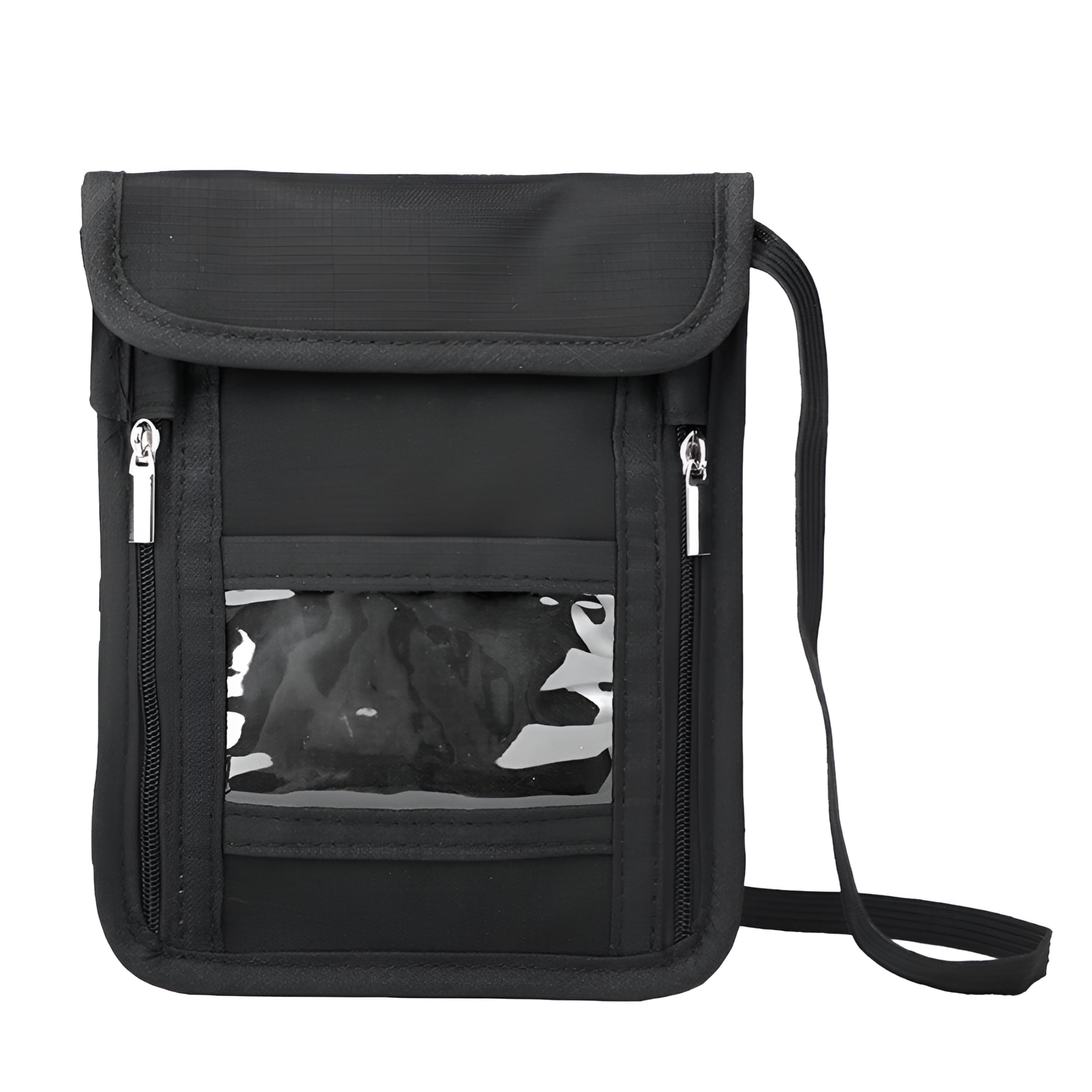 GASTROPOD Passport Holder Waterproof Neck Wallet Cross Body (Black ...