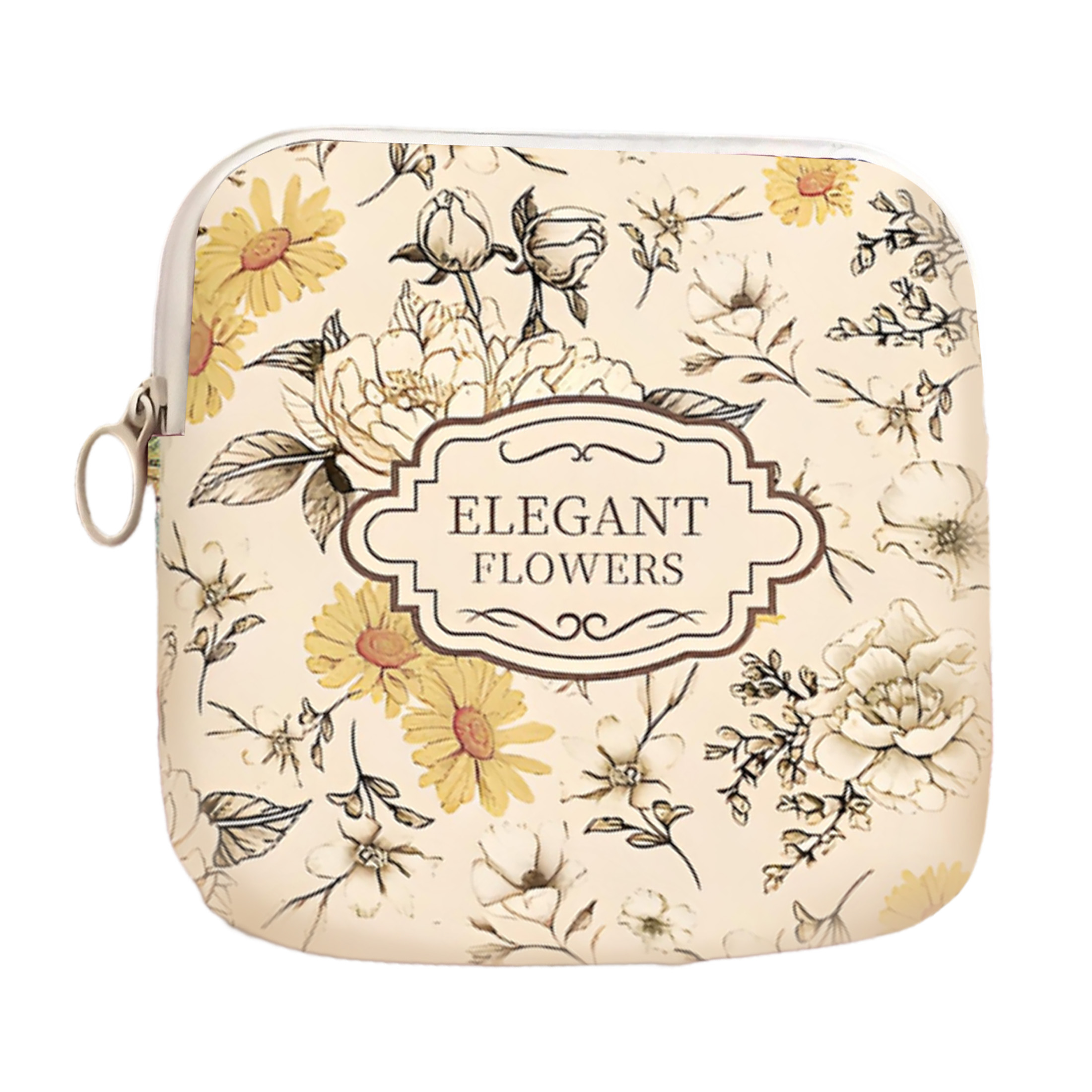 GASTROPOD Period Bag,Pvc Fresh Daisy Pattern Period Pouch for Menstrual ...