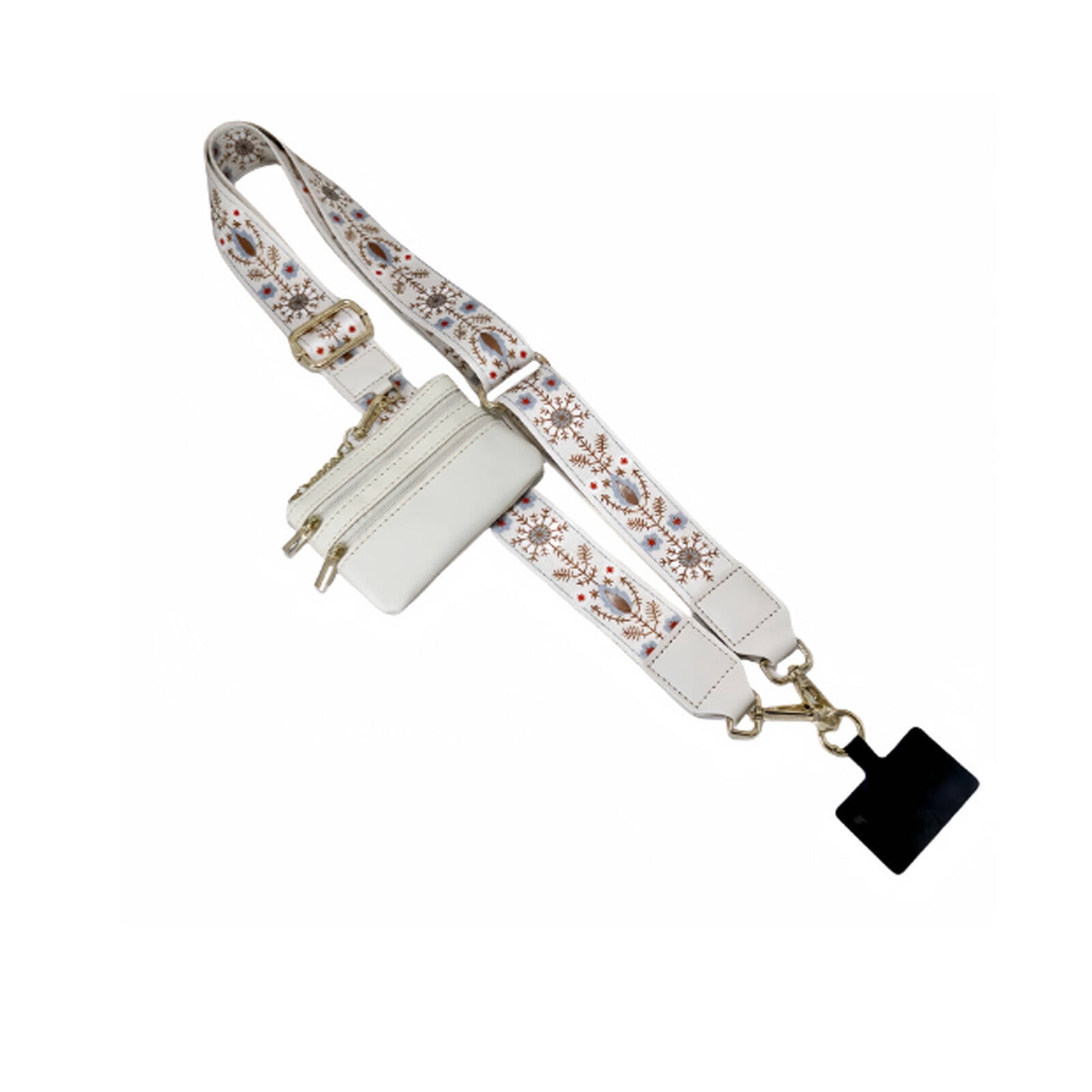 GASTROPOD Phone Strap with Zippered Pouch,Lightweight Vegan Leather ...