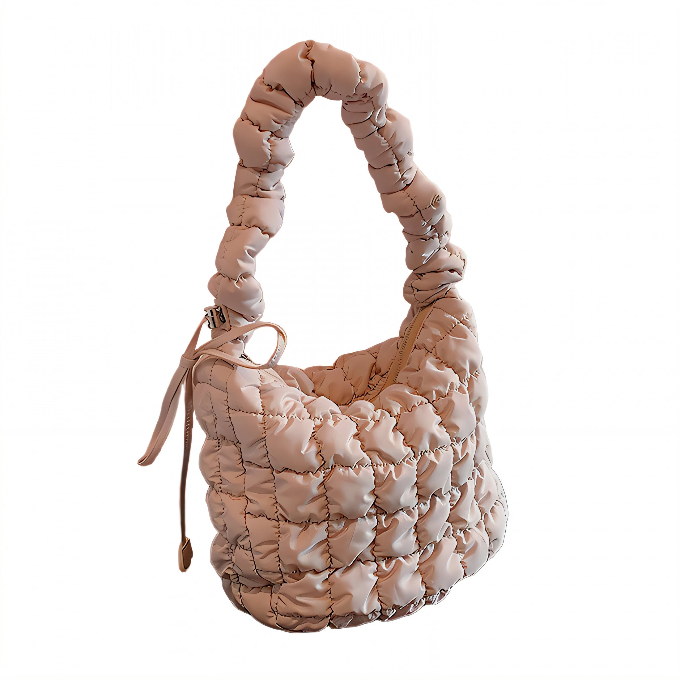 GASTROPOD Puffer Tote Bag,Durable Puffer Purse,Quality Puffy Bag,Khaki ...