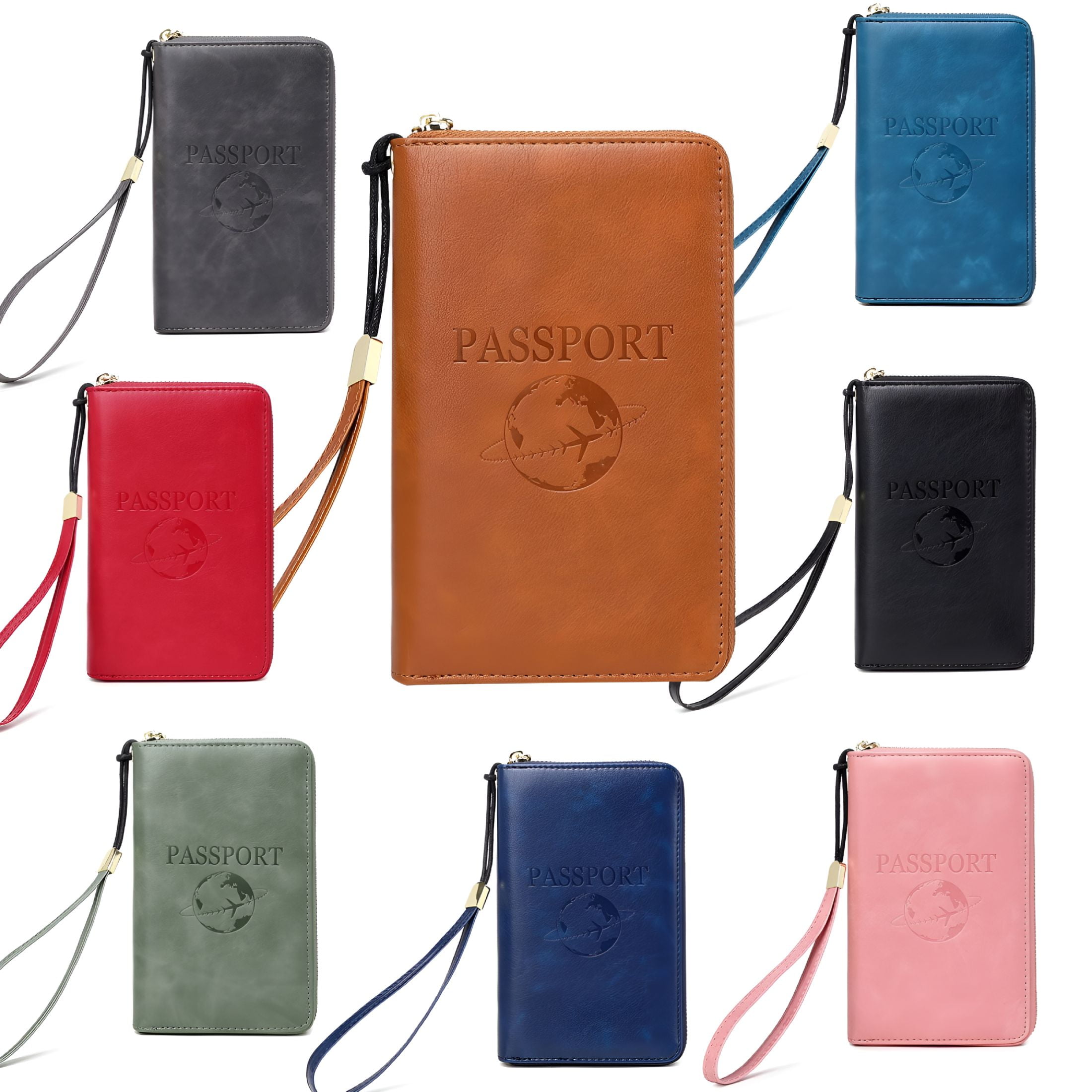 GASTROPOD RFID Passport Wallet with RFID Blocking Travel Document ...