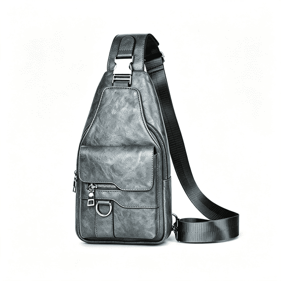 GASTROPOD Sling Bag for Men Crossbody Chest Bag,Pu Leather over the ...