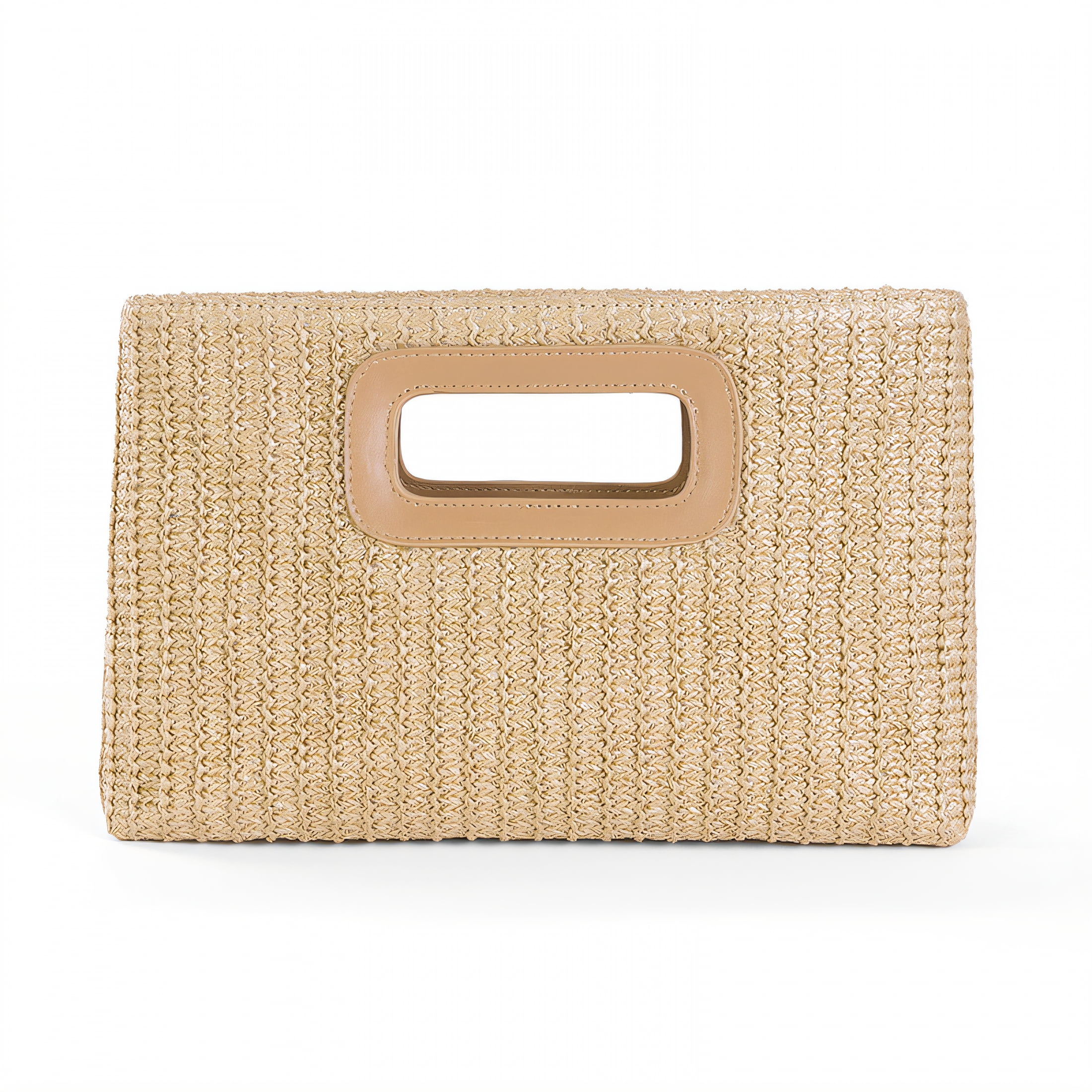 GASTROPOD Straw Clutch,Natural Straw Beach Bag,Spacious Design Straw ...