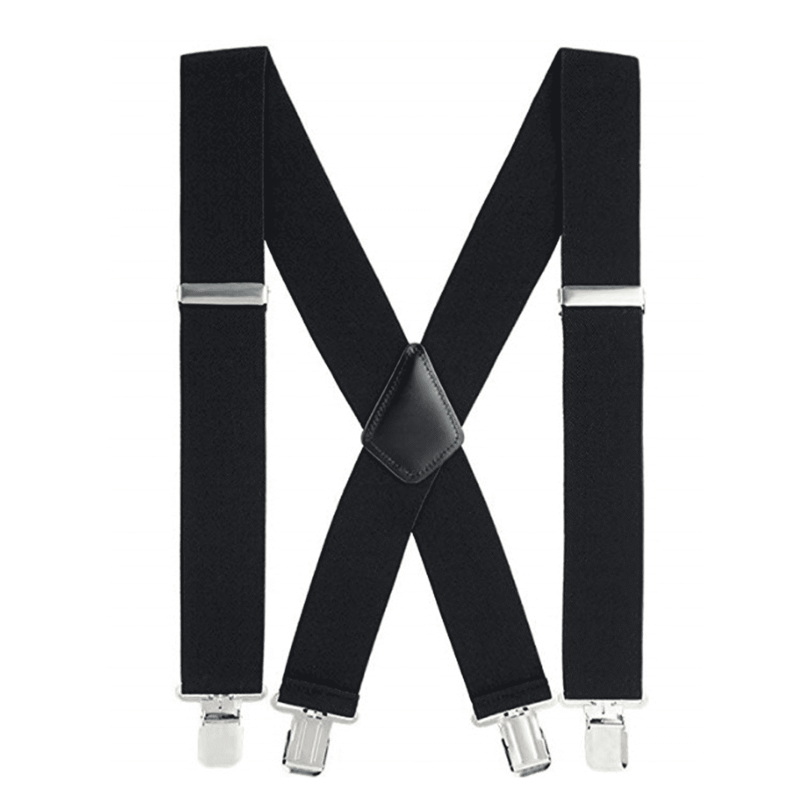TELOLY Men's Suspenders,Adjustable 6 Clips Elastic Crossback Heavy Duty ...