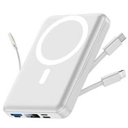Sanag 5000mAh Portable Charger, Fast Charging, Built-in Type-C Cable ...