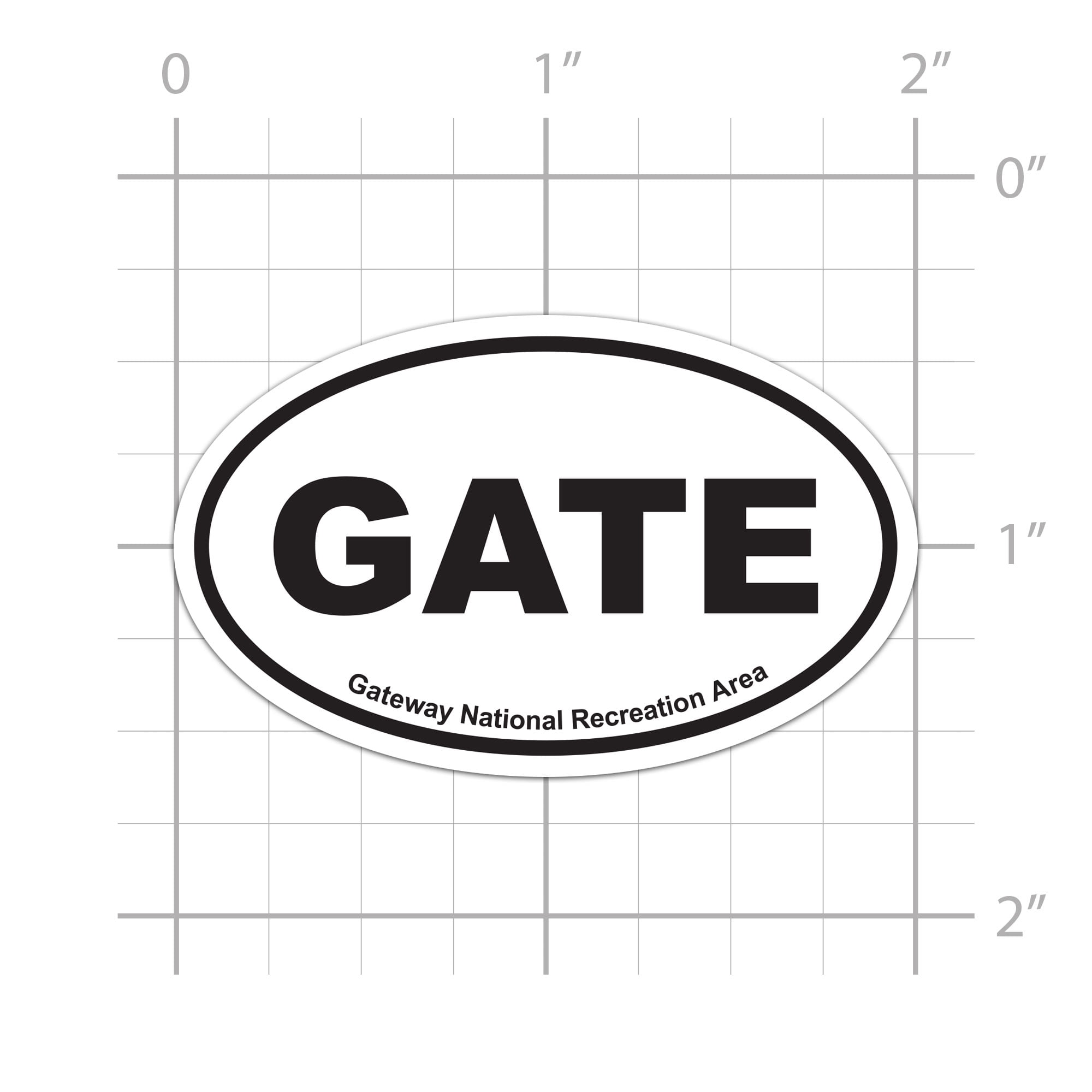GATE Gateway National Recreation Area Sticker for water bottle phone ...