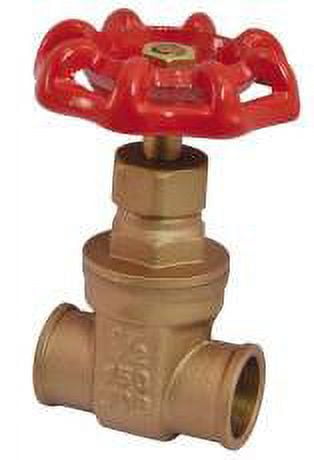 GATE VALVE, 3/4" COPPER X COPPER, LEAD FREE per 4 Each - Walmart.com