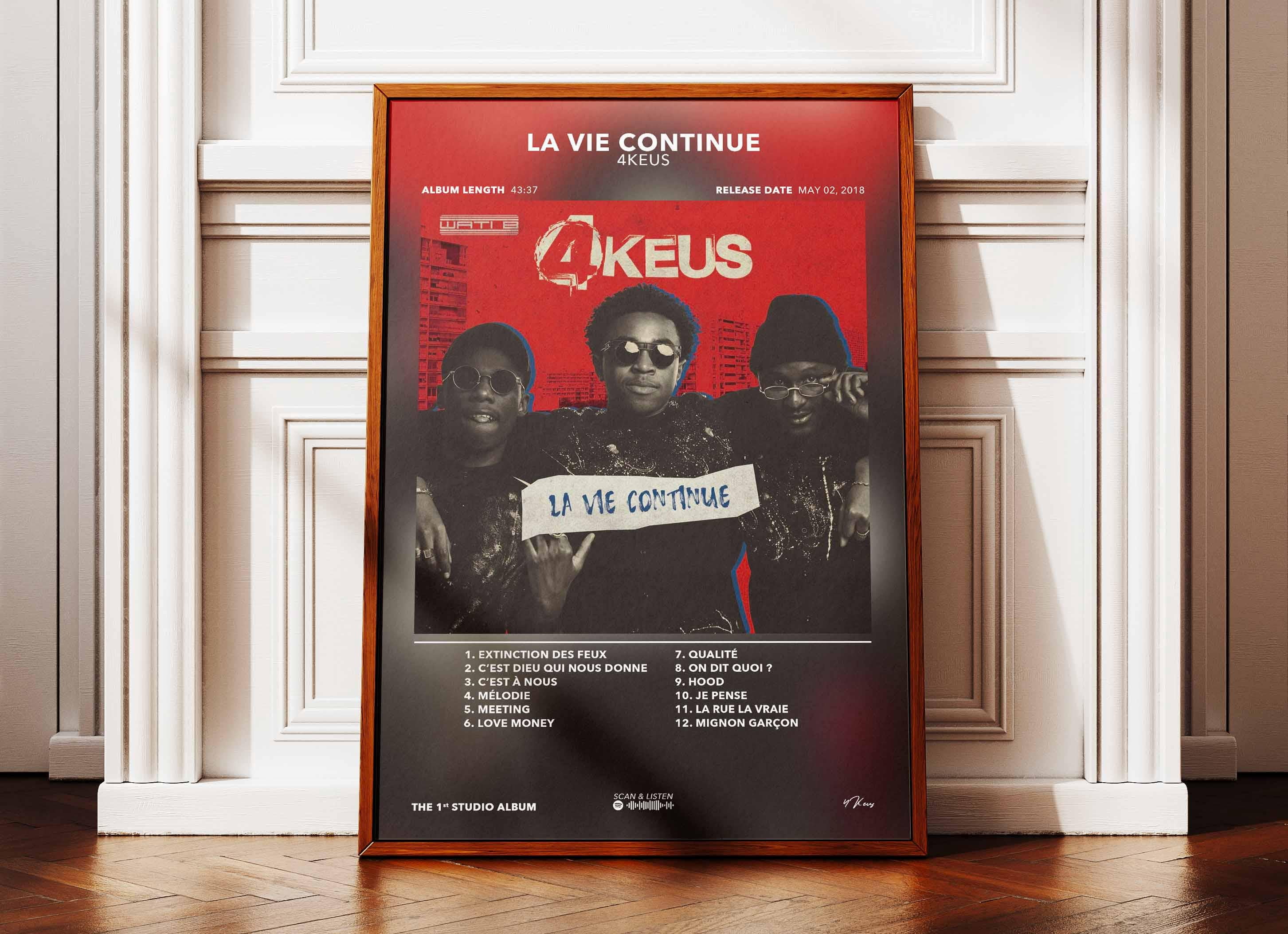 GATEGOO Poster 4Keus Album Poster - La Vie Continue | 4Keus Album ...