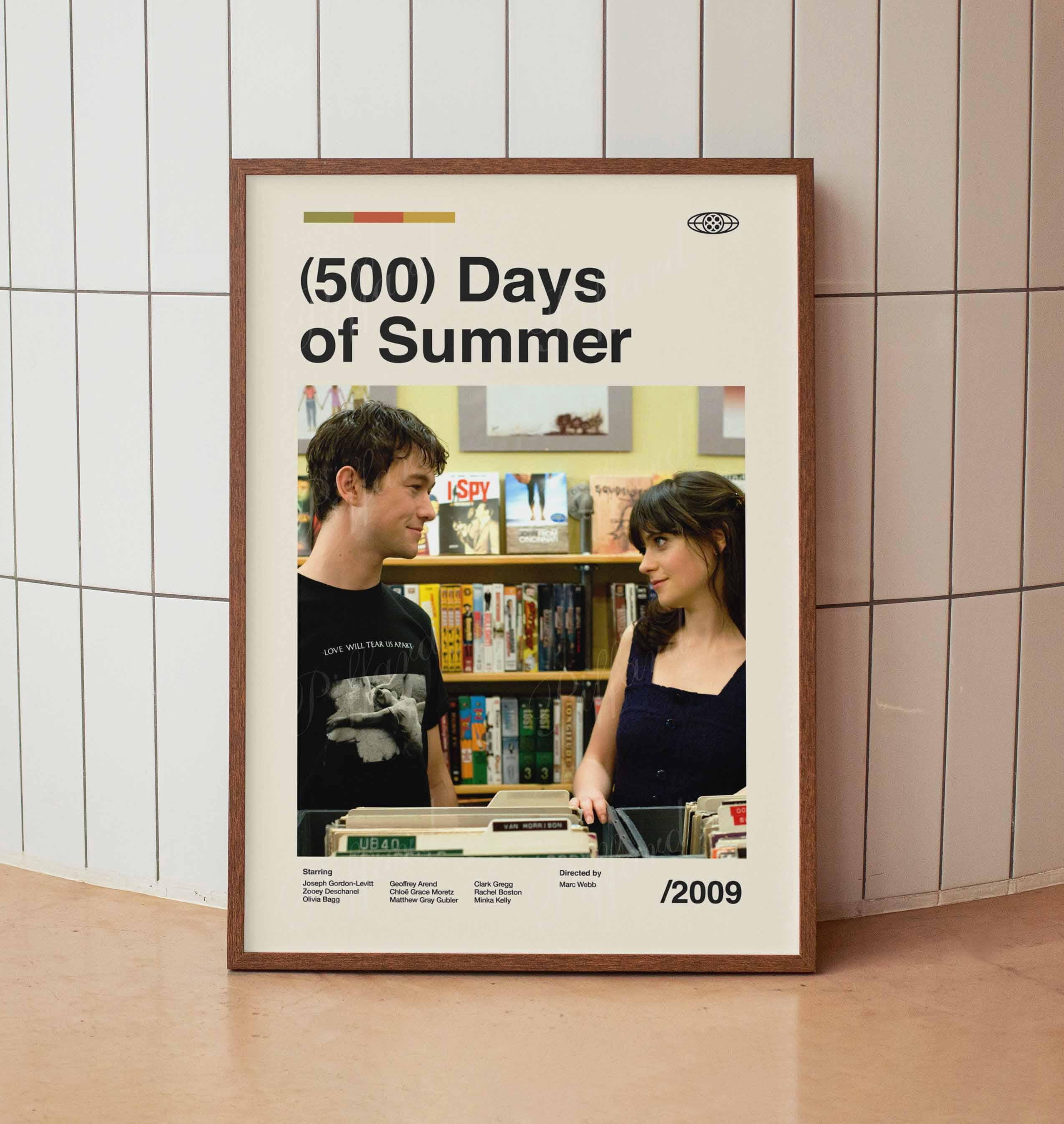 GATEGOO Poster 500 Days Of Summer Vintage Movie Poster - Joseph Gordon ...