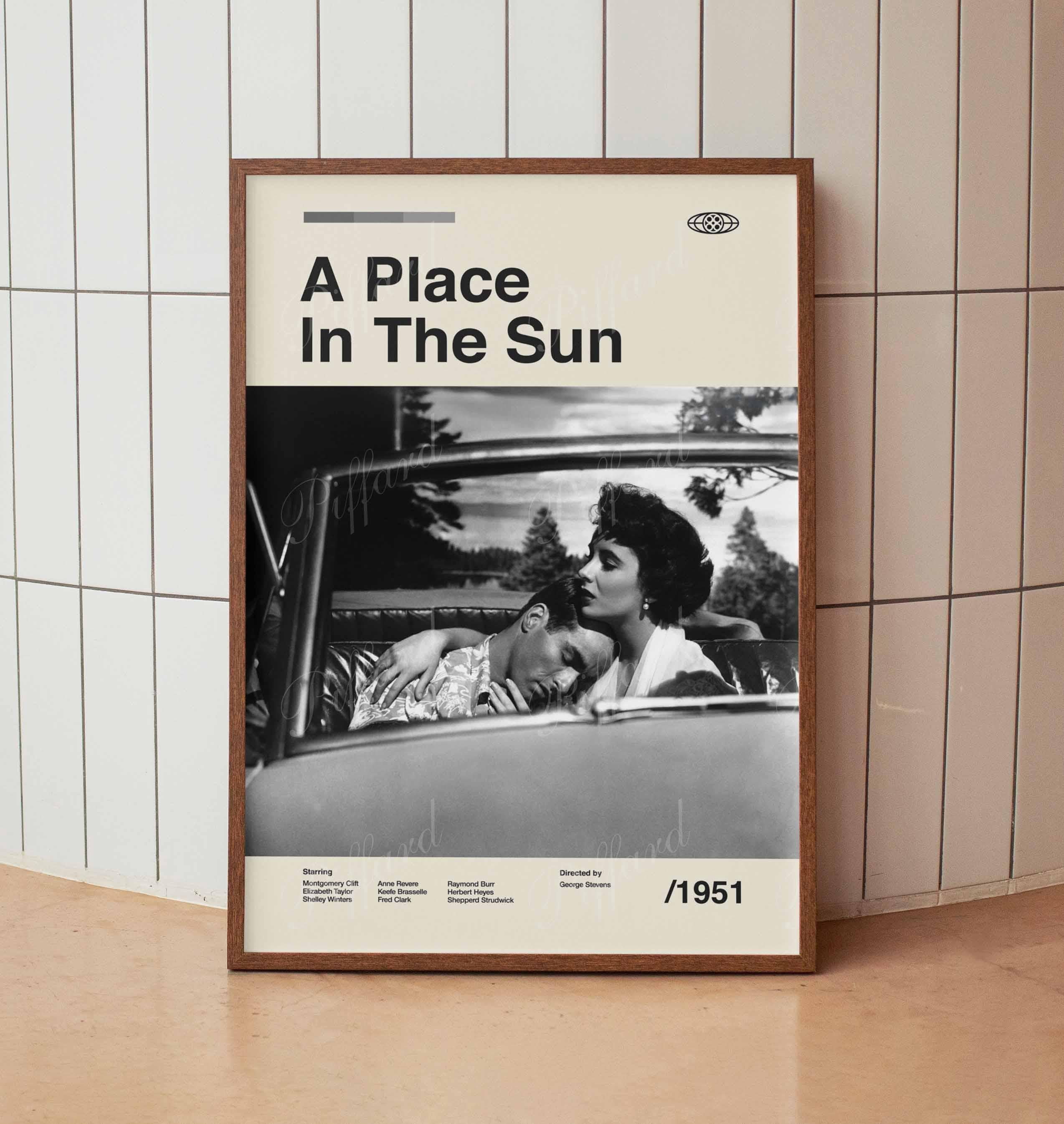 GATEGOO Poster A Place In The Sun 1951 Vintage Movie Poster ...