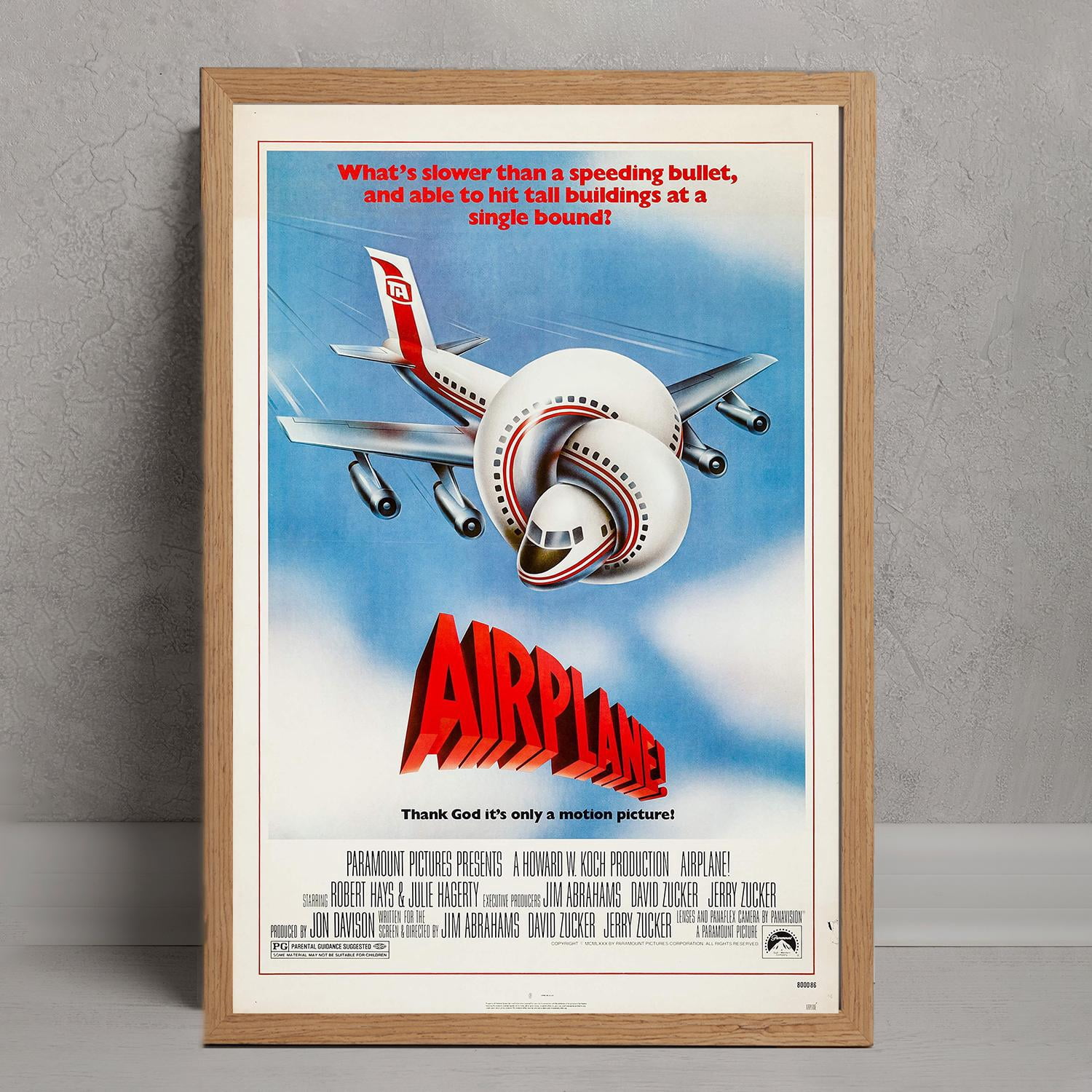 GATEGOO Poster Airplane! Movie Poster, Wall Art Decor, Room Decoration ...