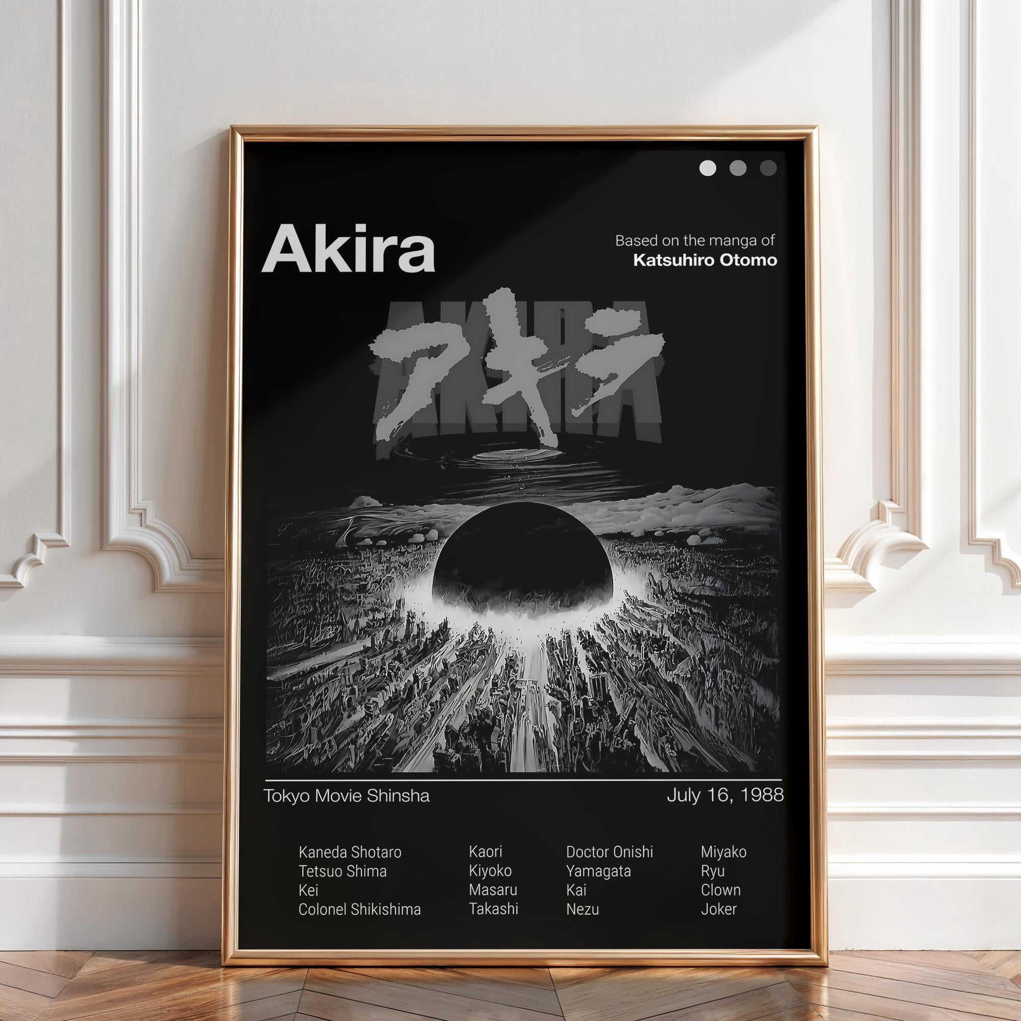 GATEGOO Poster Akira Manga Movie Poster, Cyberpunk Explosion Anime Wall ...