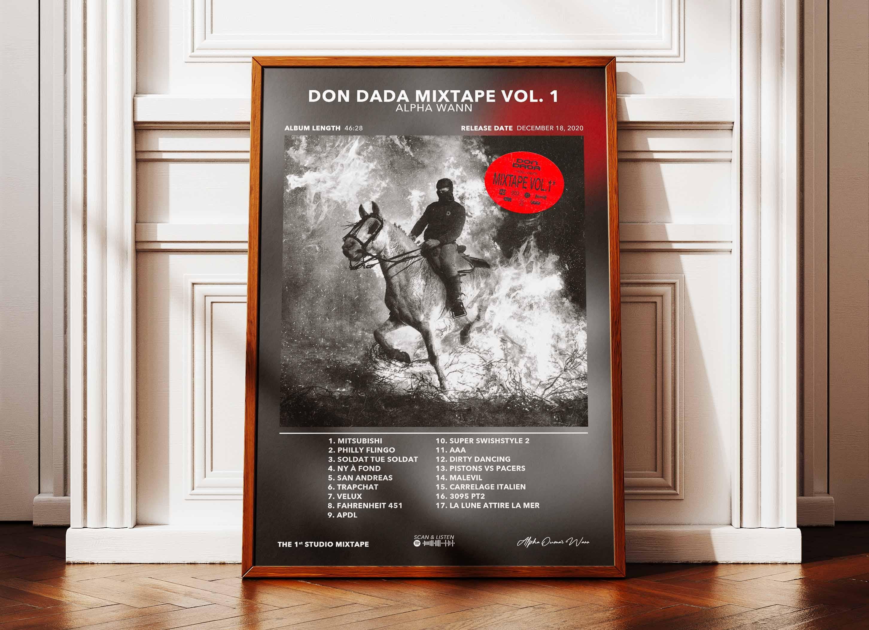 GATEGOO Poster Album Poster Don Dada Mixtape Alpha Wann | Poster Alpha ...