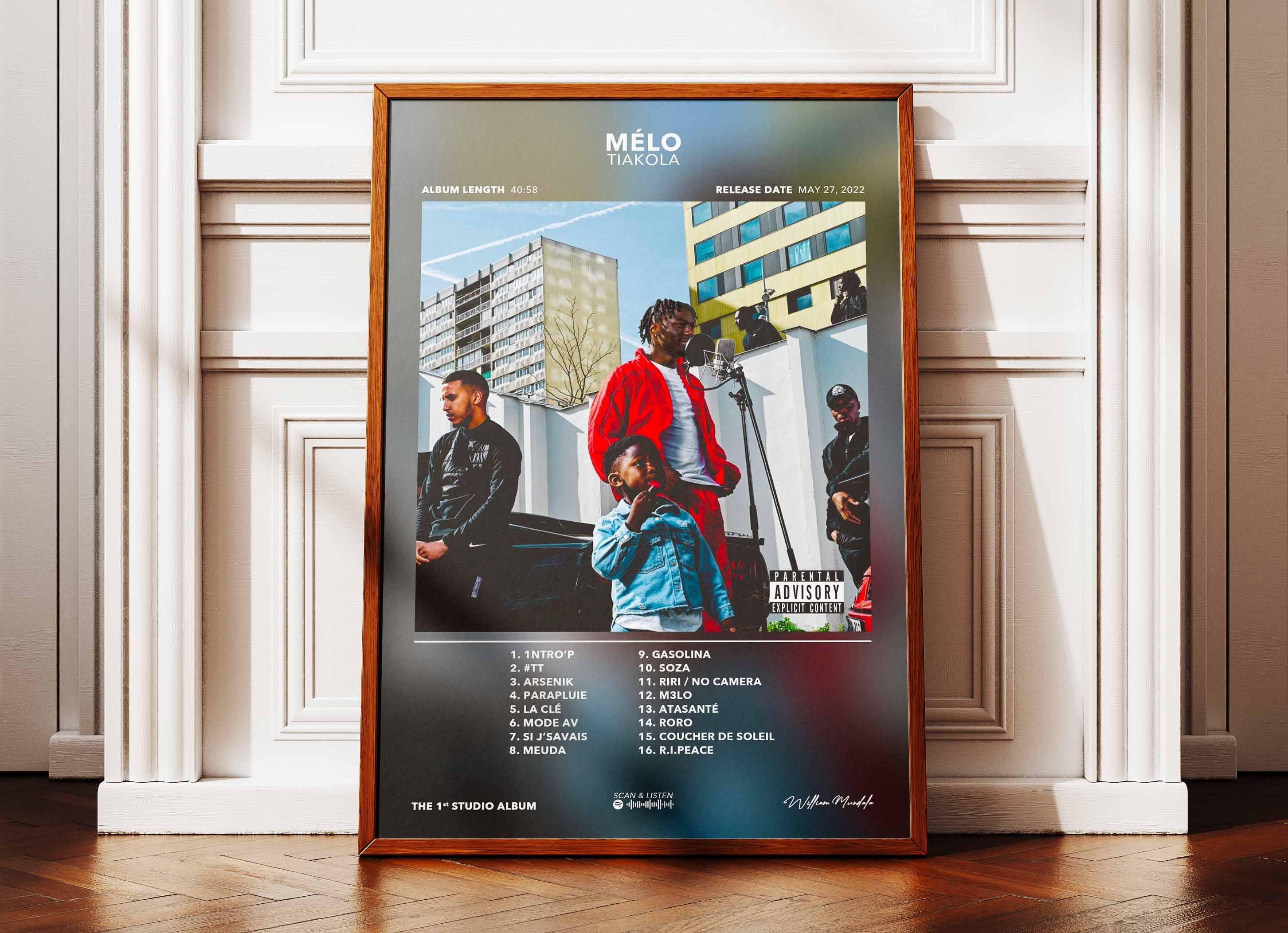 GATEGOO Poster Album Poster Mélo Tiakola | Tiakola Melo Album Poster ...