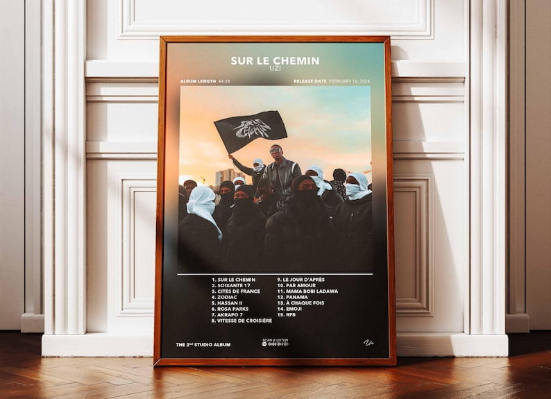 GATEGOO Poster Album Poster On The Way Uzi | Poster Uzi Album | Album ...