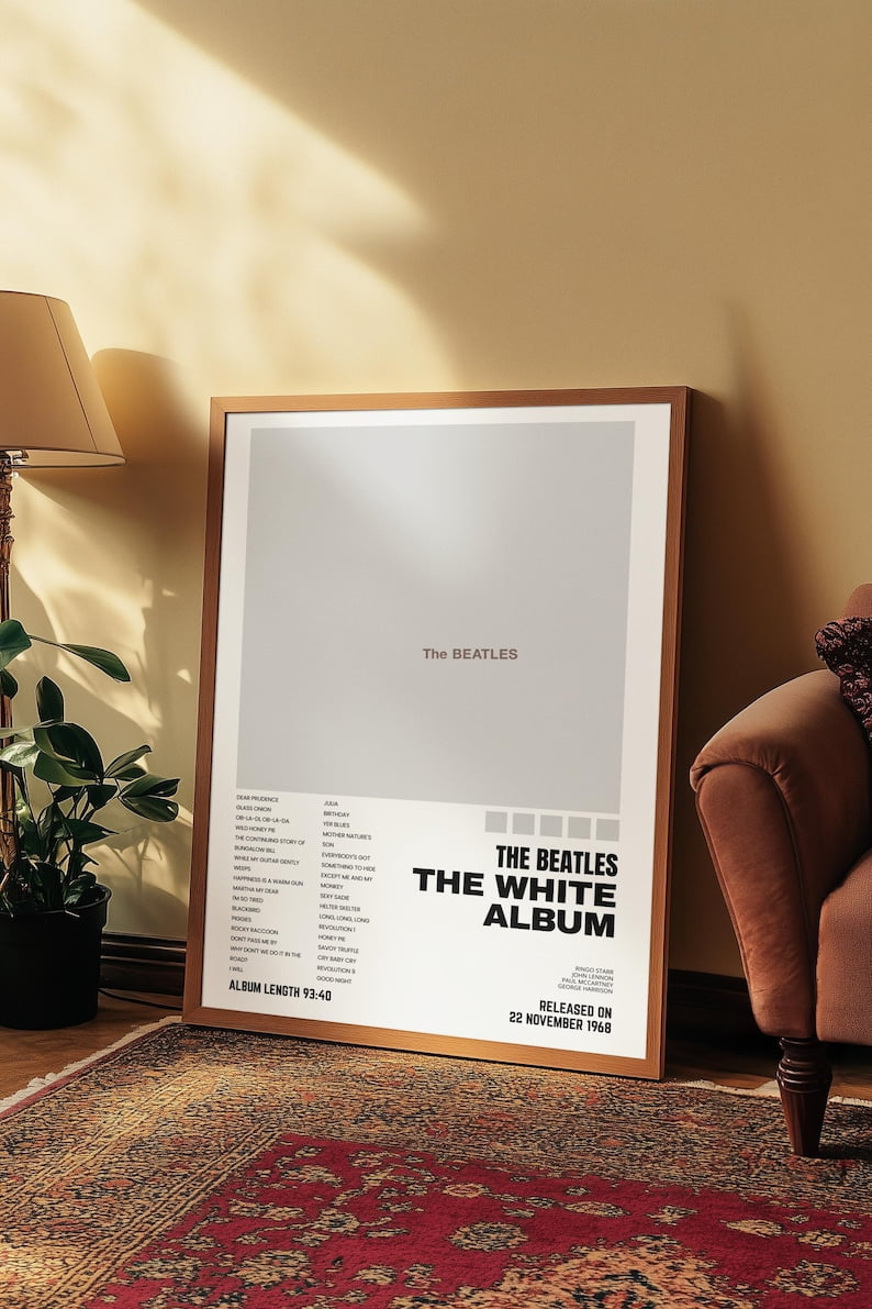 GATEGOO Poster Album Poster | The White Album Cover Print | 60S ...