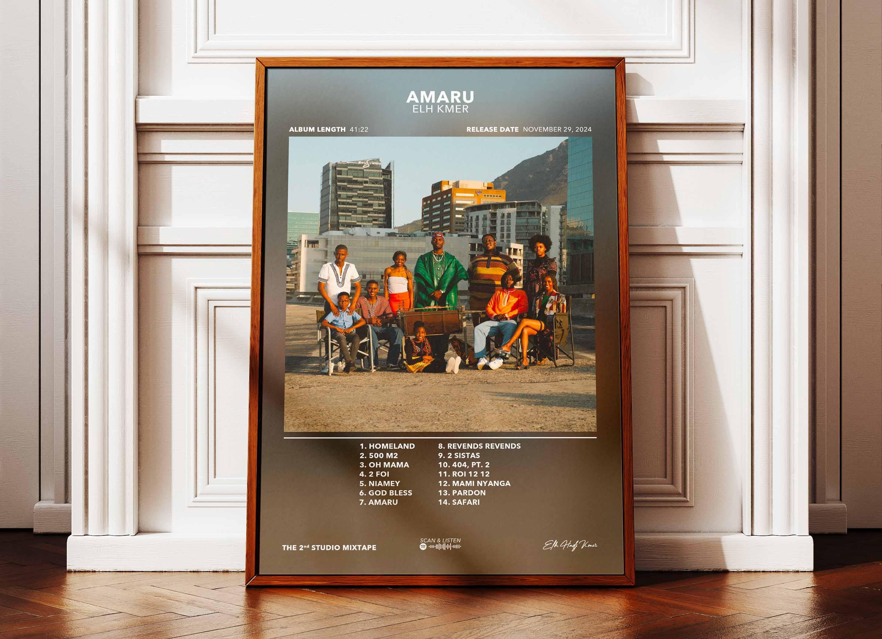 GATEGOO Poster Amaru Elh Kmer Album Poster | Elh Kmer Amaru Album ...
