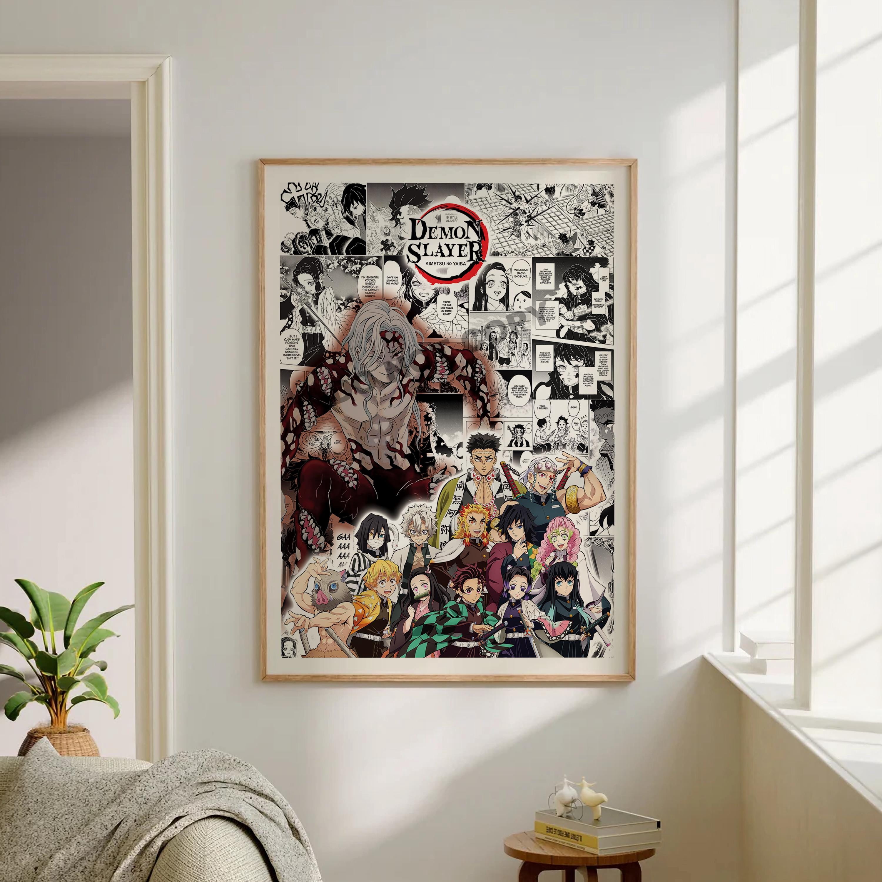 GATEGOO Poster Anime Manga Panel Poster – Demon Wall Art 8X12, UNFRAMED ...