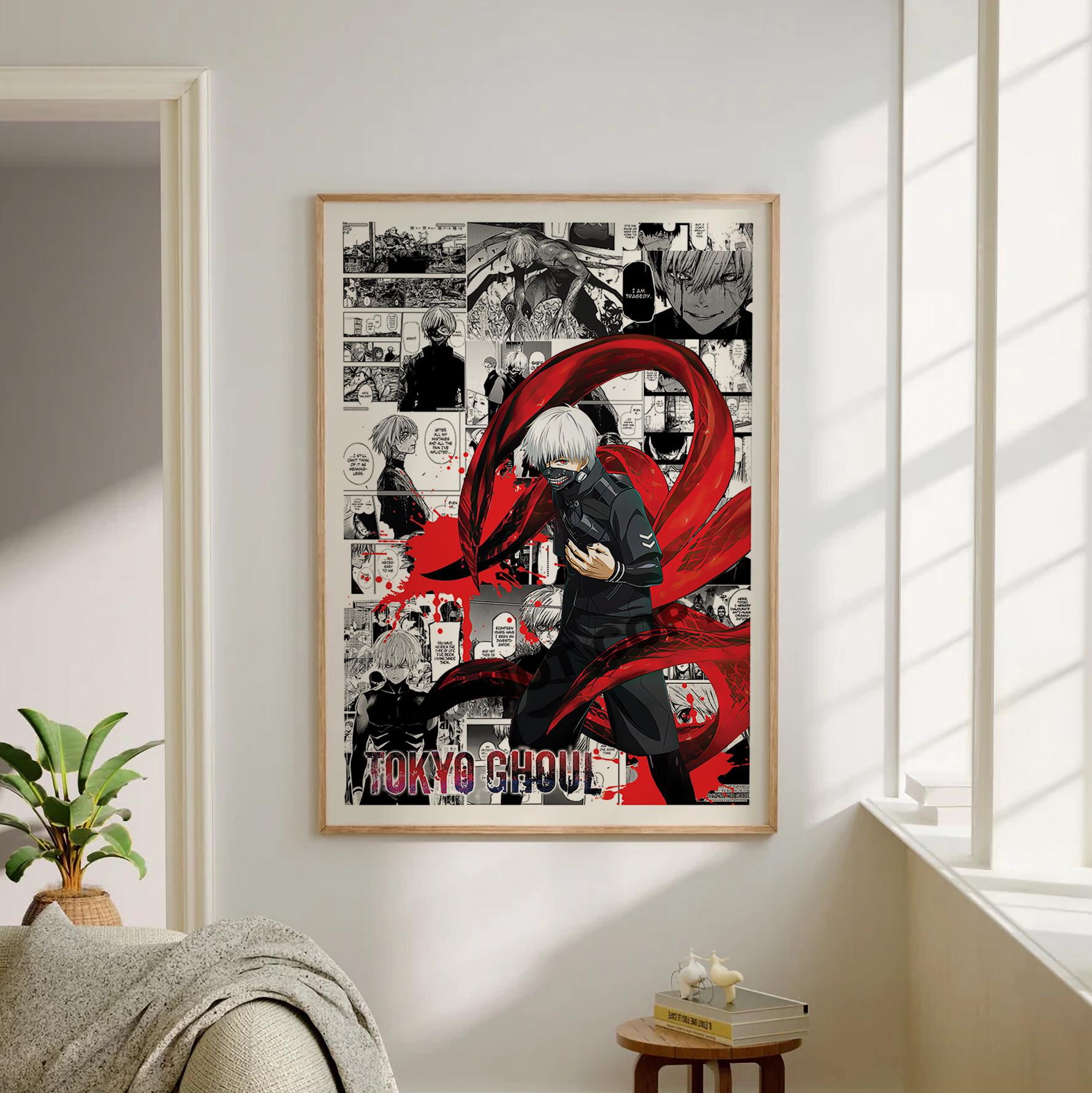 GATEGOO Poster Anime Manga Poster - Tokyo Ghoul - Wall Art - Ken Kaneki ...