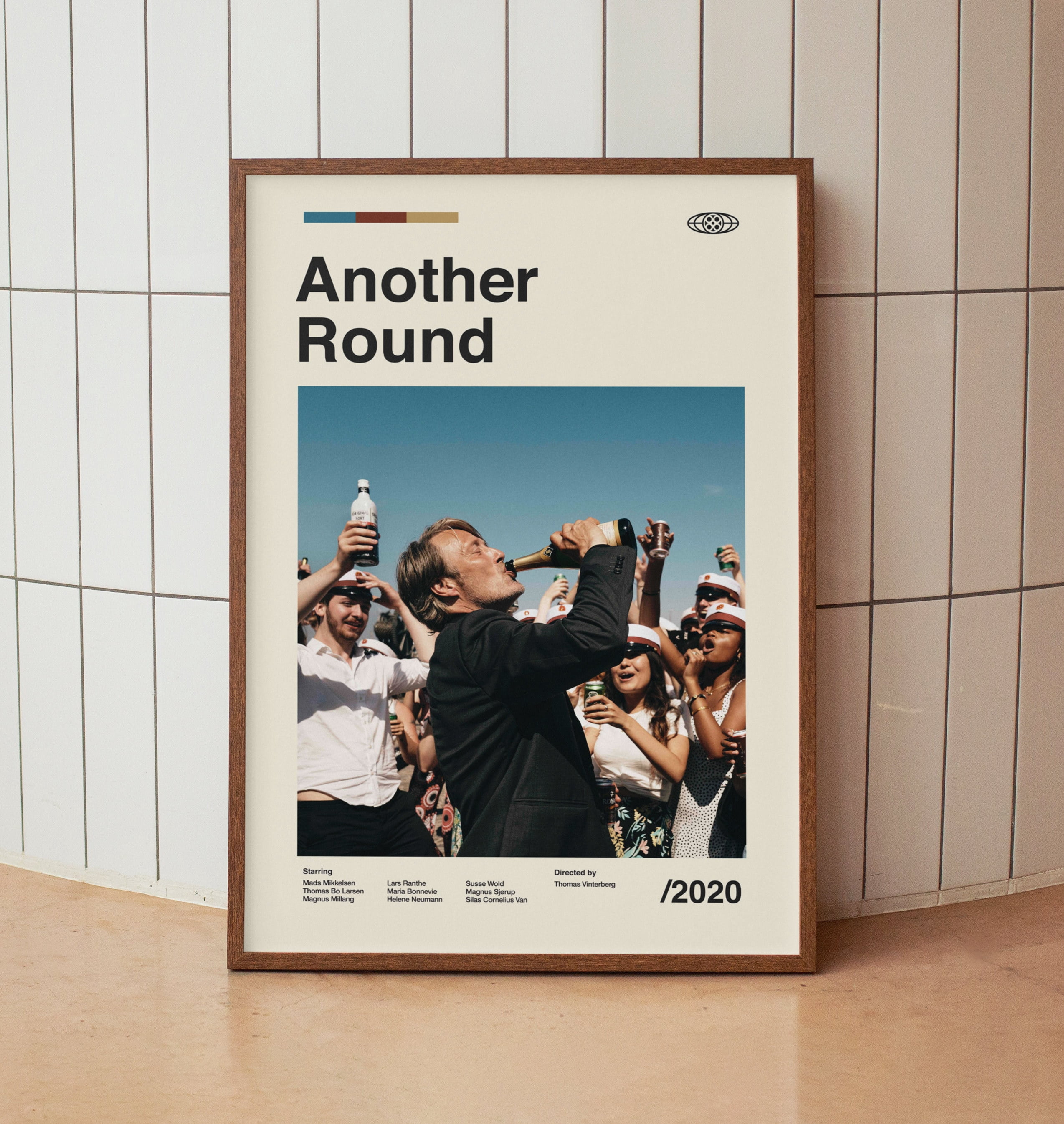 GATEGOO Poster Another Round (Druk) Wall Art Print - Mads Mikkelsen ...