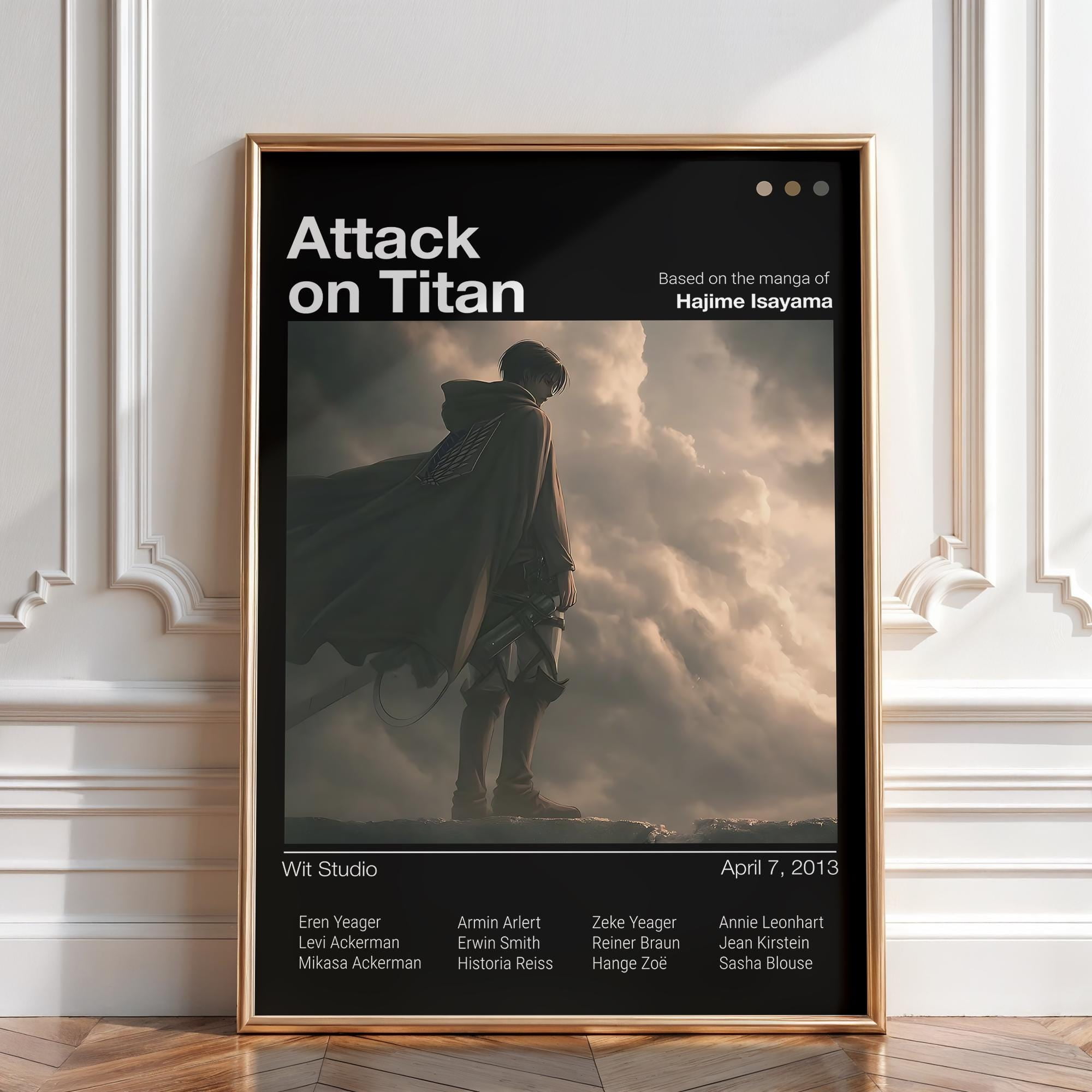 GATEGOO Poster Attack On Titan Anime Poster, Aot Manga Wall Art Print ...