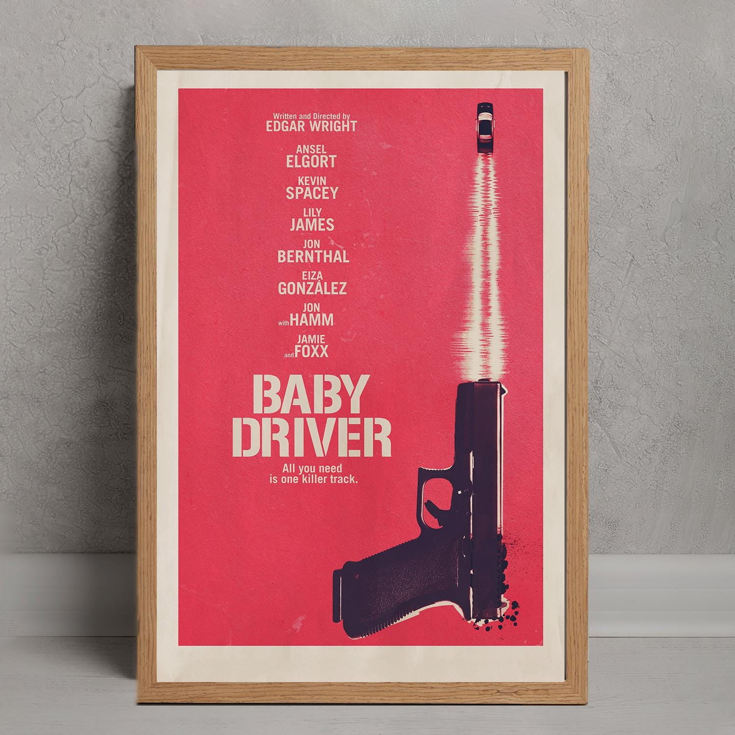 GATEGOO Poster Baby Driver Movie Poster, Wall Art Decor, Room ...