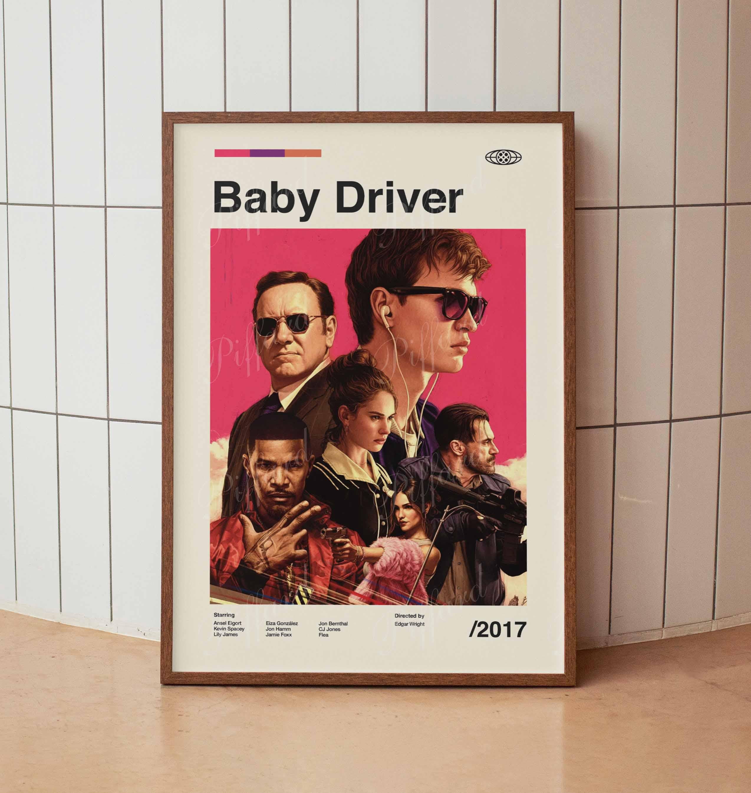 GATEGOO Poster Baby Driver Vintage Movie Poster - American Cinema ...
