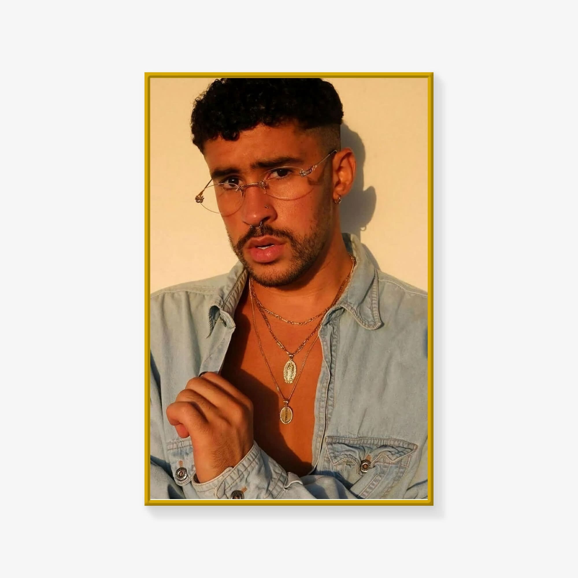 GATEGOO Poster Bad Bunny Poster, Bad Bunny Poster Print, Singer Poster ...