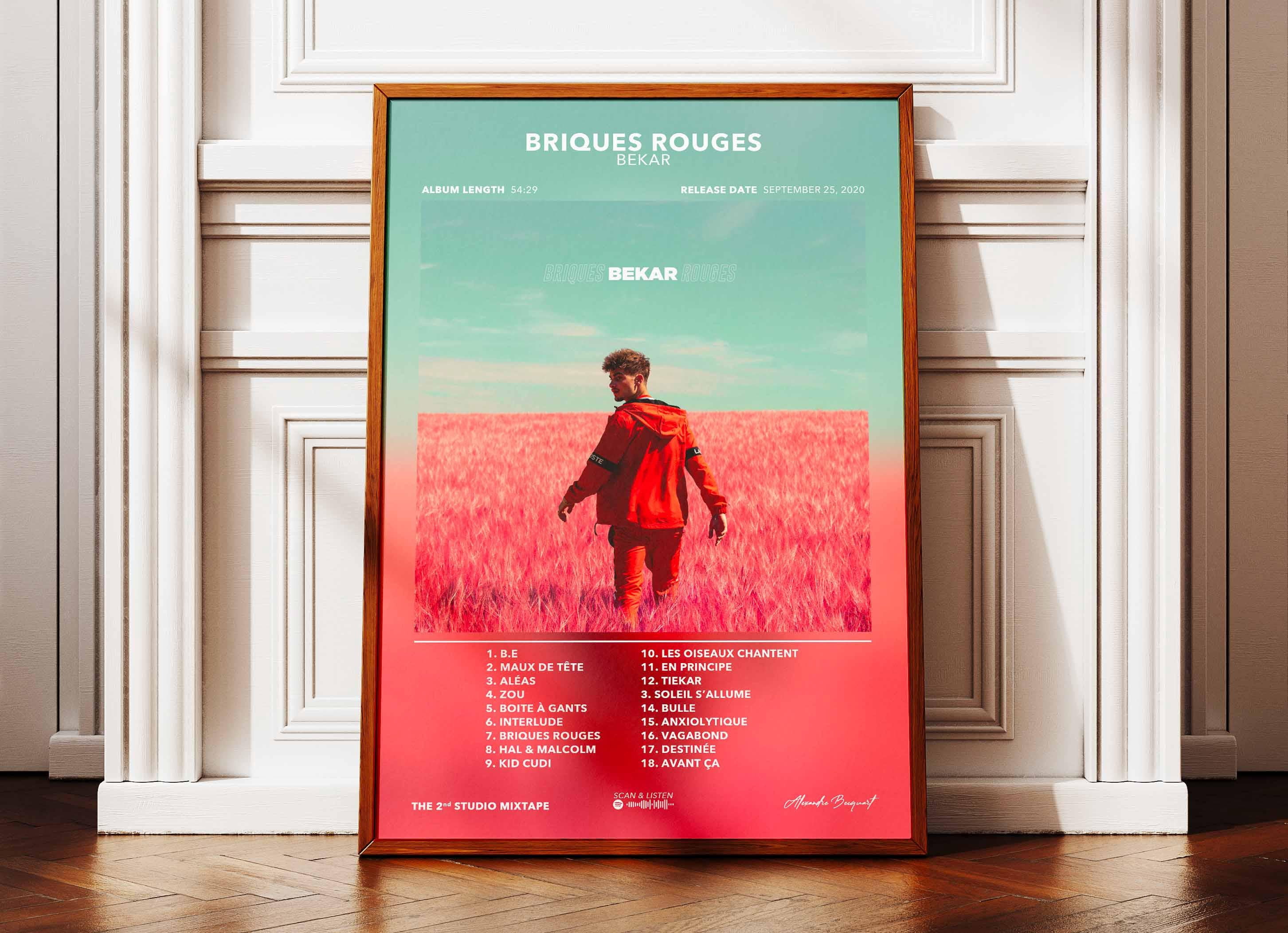 GATEGOO Poster Bekar Red Bricks Album Poster | Bekar Album Poster ...