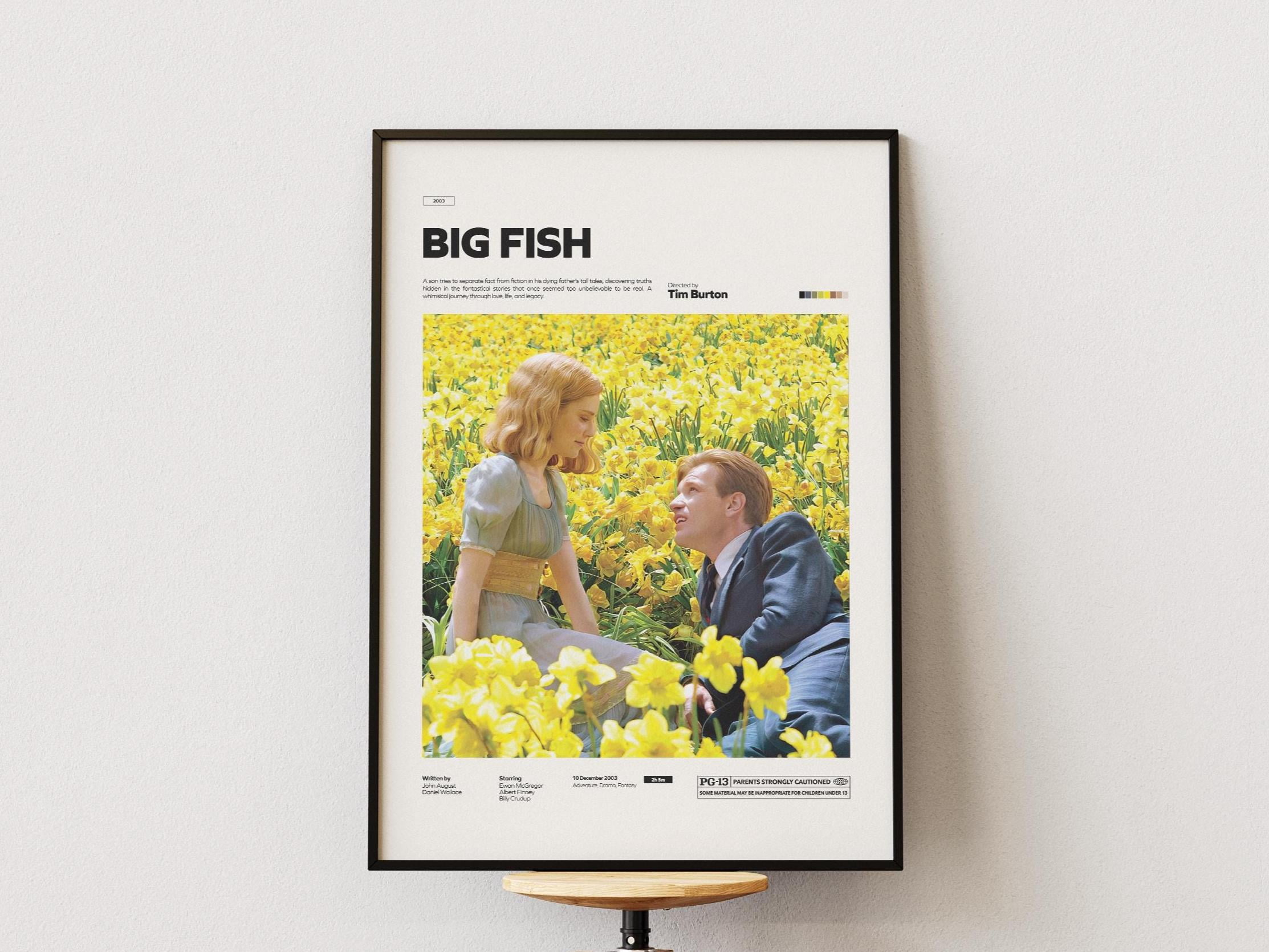 GATEGOO Poster Big Fish Poster, Tim Burton 2003 Movie Print Poster ...