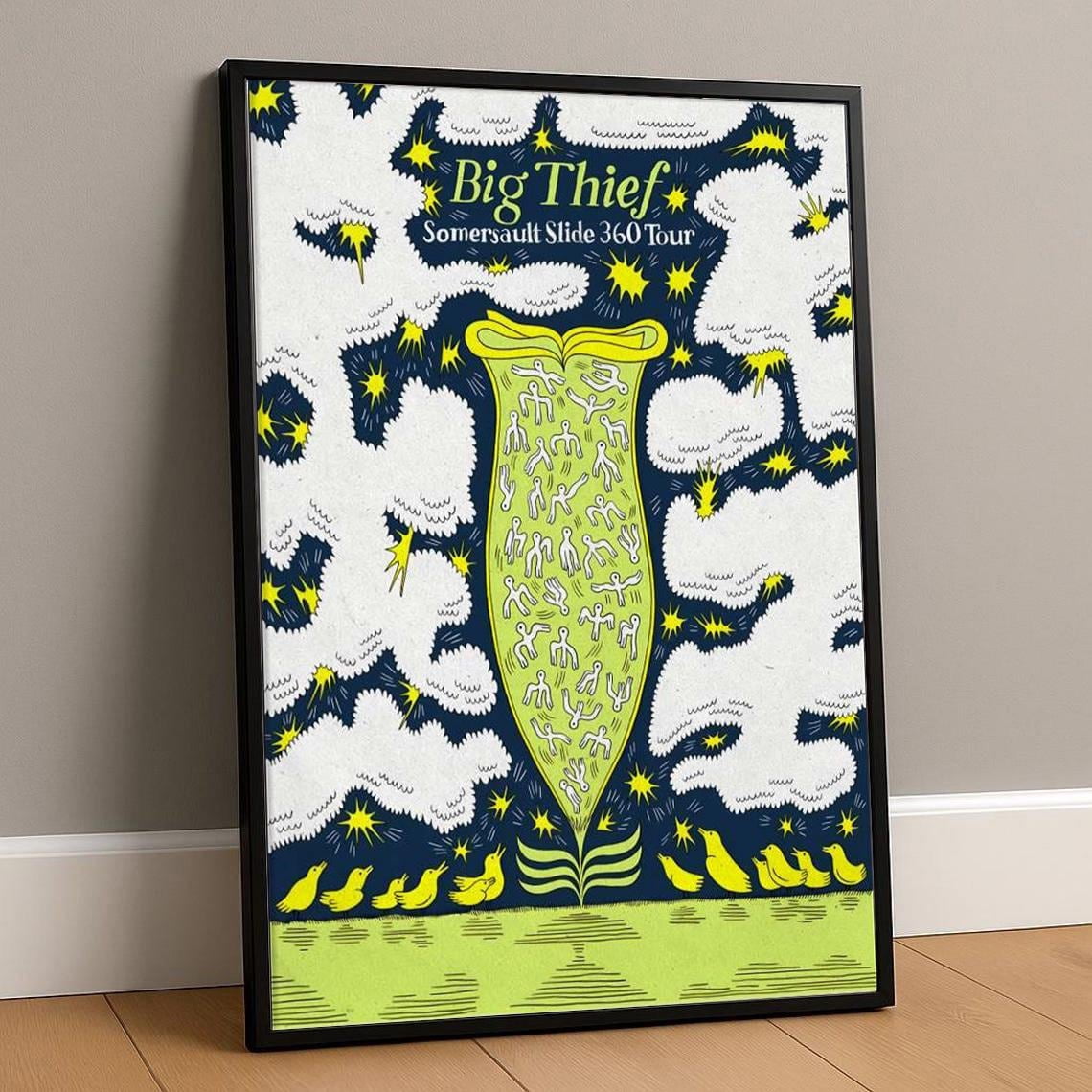 GATEGOO Poster Big Thief Somersault Slide 360 Tour 2025 Poster 12X18 ...