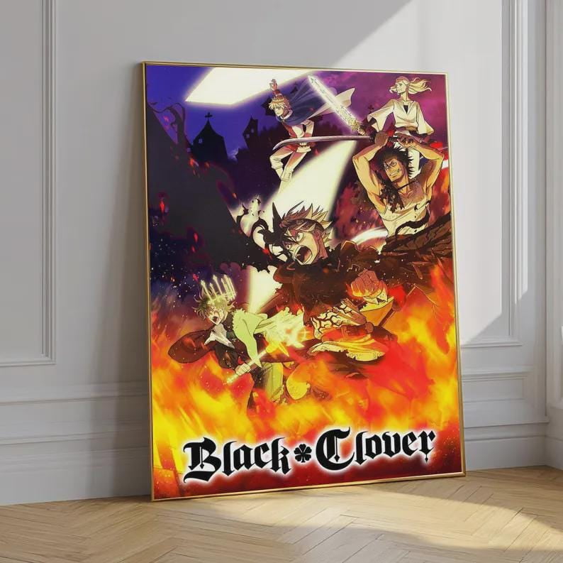 GATEGOO Poster Black Clover Anime Poster | Asta & Yuno, Magic Knight ...