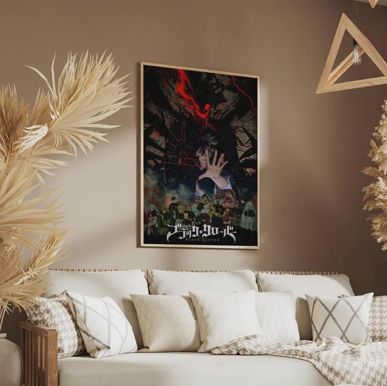 GATEGOO Poster Black Clover Anime Poster | Asta & Yuno, Magic Knight ...
