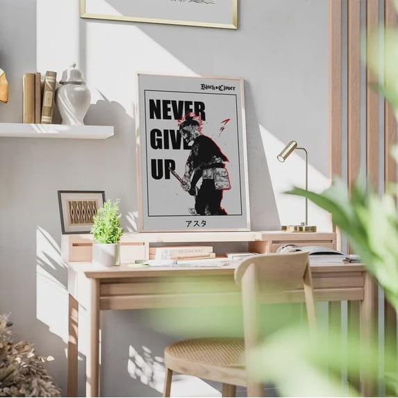 GATEGOO Poster Black Clover Asta Poster | Manga Anime Wall Art 24X36 ...