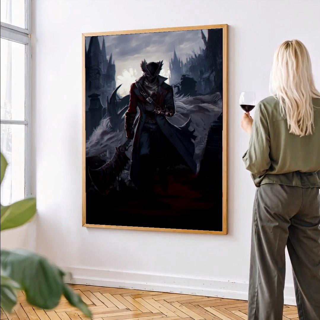 GATEGOO Poster Bloodborne Wall Art Game Poster Print Classic Matte ...