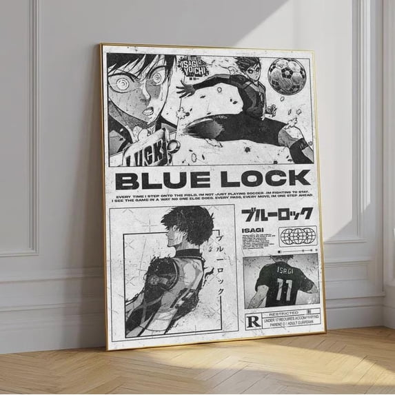 GATEGOO Poster Blue Lock Anime Poster | Isagi Yoichi, Sports Manga Art ...