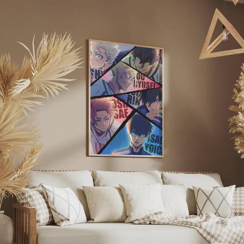 GATEGOO Poster Blue Lock Anime Poster | Isagi Yoichi, Sports Manga Art ...