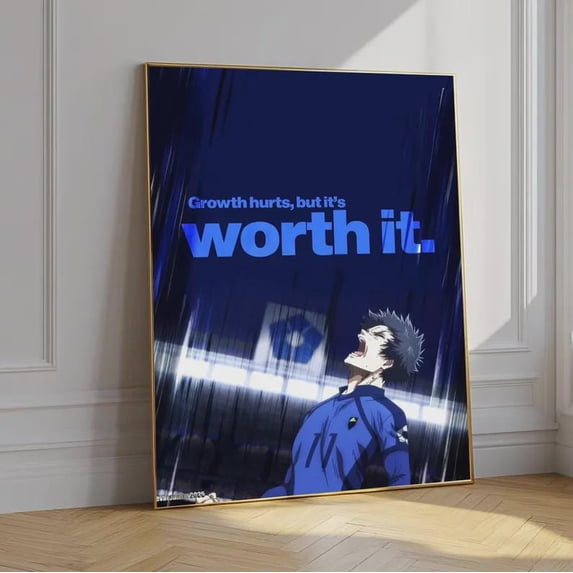 GATEGOO Poster Blue Lock Poster | Isagi Yoichi Motivational Anime Print ...