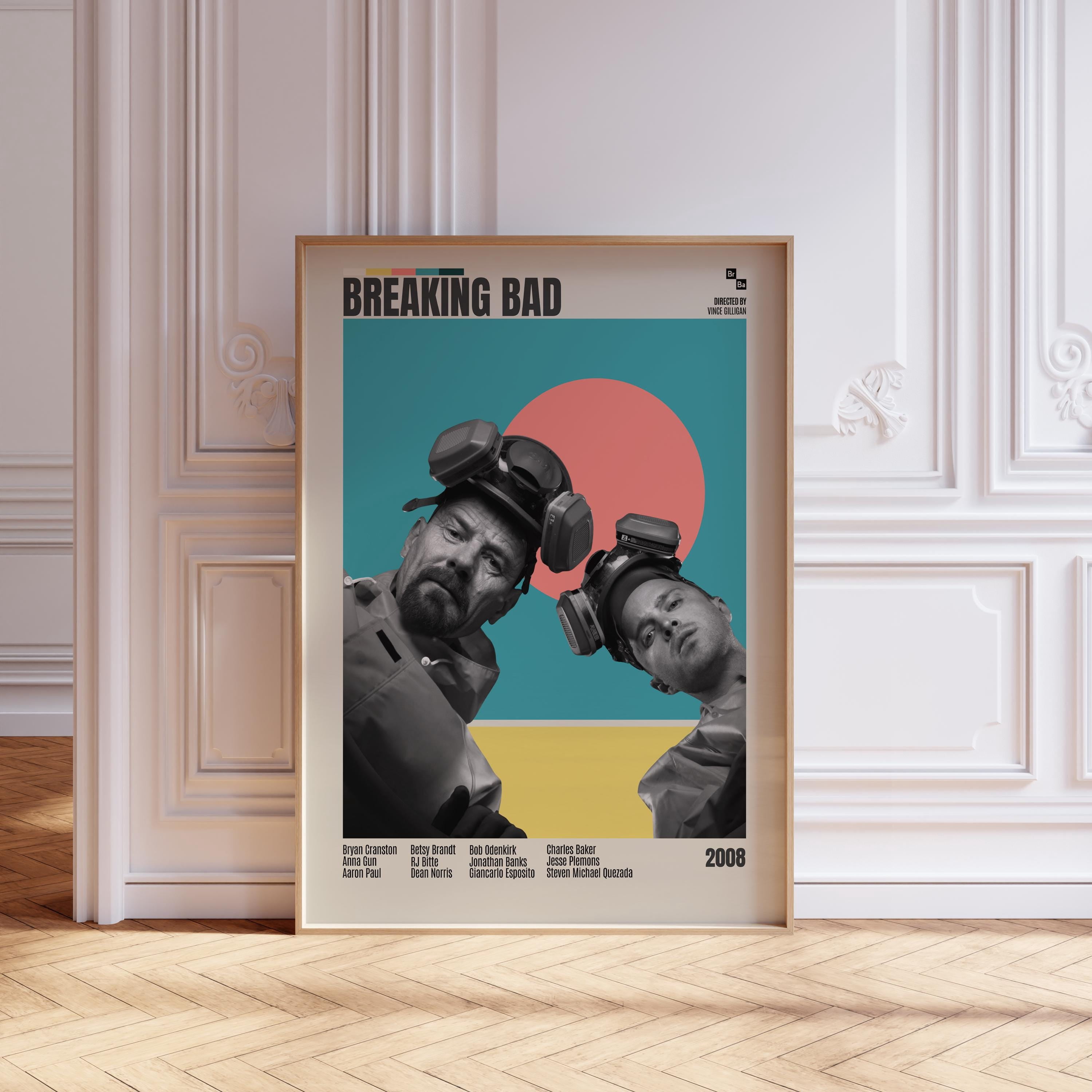 GATEGOO Poster Breaking Bad, Bryan Cranston, Midcentury, Retro Modern ...