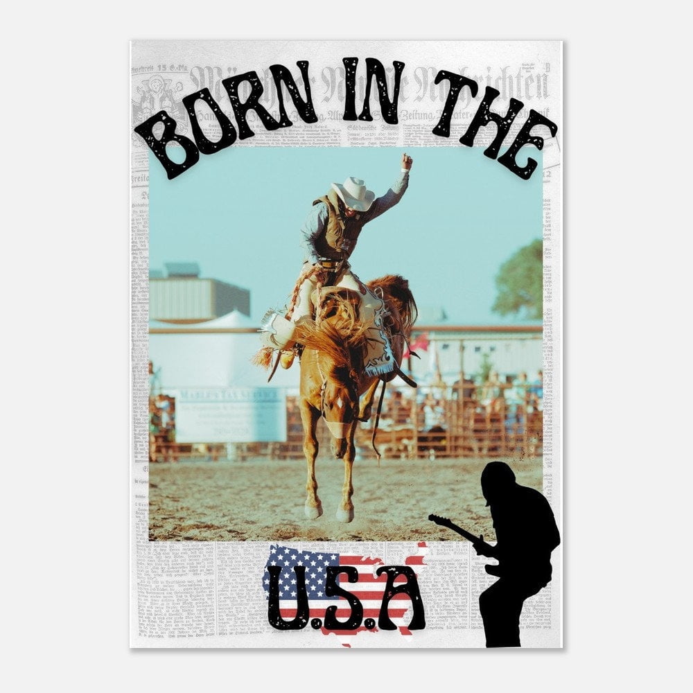 GATEGOO Poster Bruce Springsteen Poster Gift For Him Born In The Usa ...