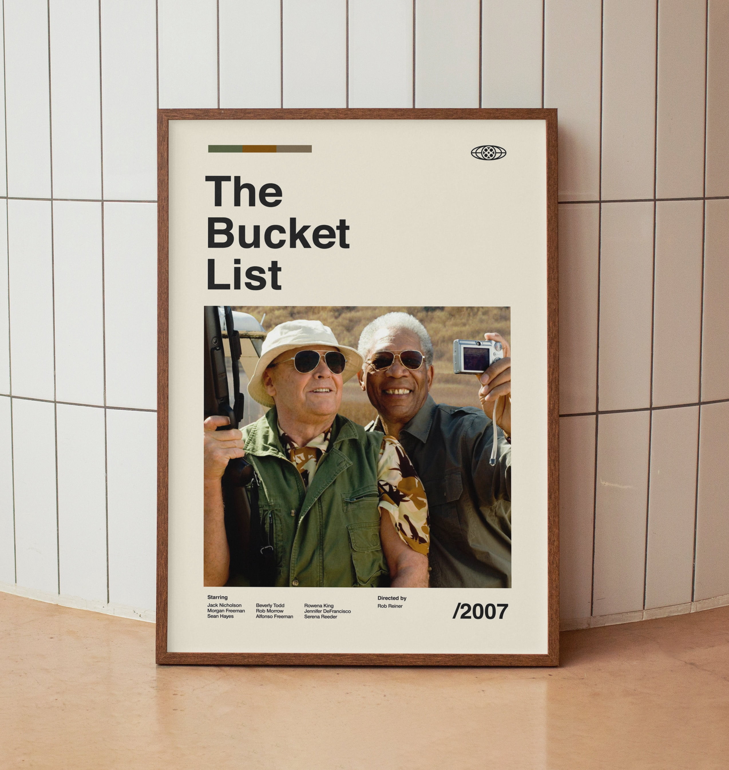 GATEGOO Poster Bucket List Vintage Movie Poster - Jack Nicholson Morgan ...