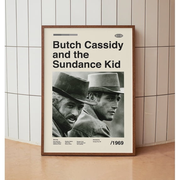 GATEGOO Poster Butch Cassidy And The Sundance Kid Wall Art Print - Paul ...