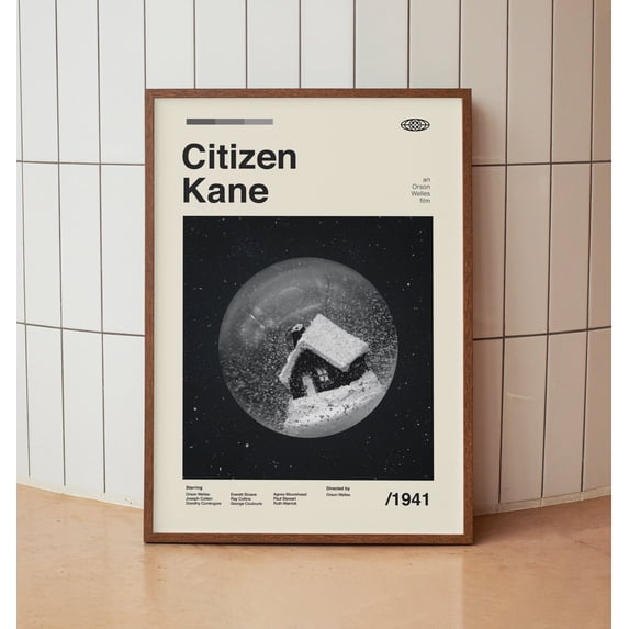 GATEGOO Poster Citizen Kane Wall Art Print - Orson Welles Movie Poster ...