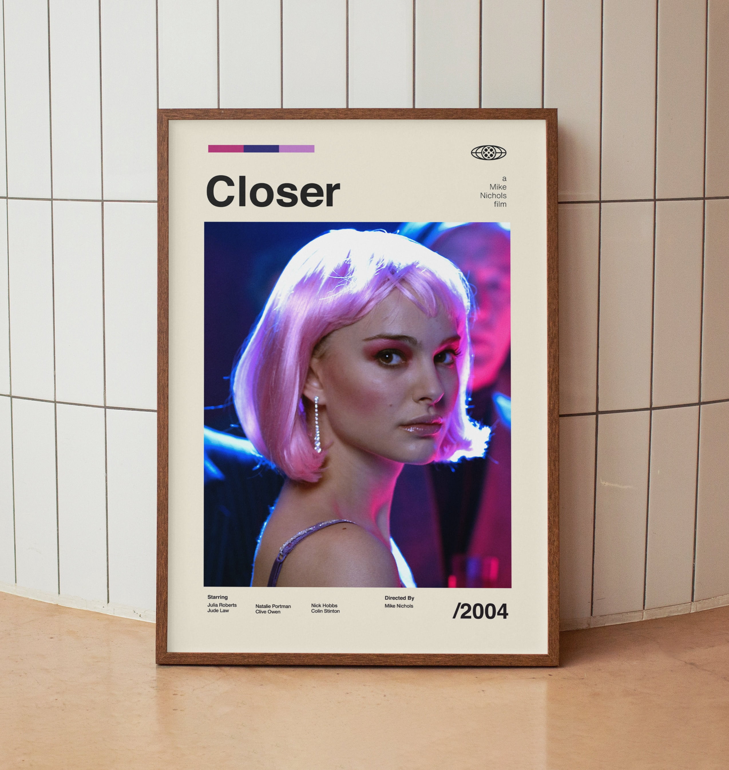 GATEGOO Poster Closer 2004 Vintage Movie Poster - Natalie Portman Julia ...