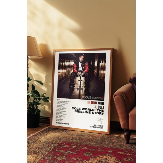 GATEGOO Poster Cole World Album Cover Print | Trendy Hip Hop Wall Art ...