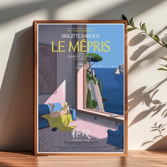 GATEGOO Poster Contempt Movie Poster: Brigitte Bardot, Jean-Luc Godard ...