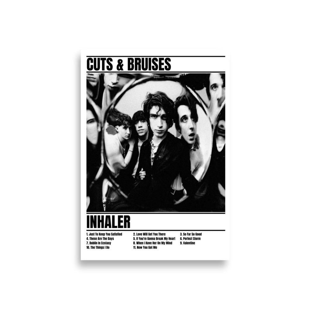 GATEGOO Poster Cuts & Bruises - Inhaler - Album Poster 24X36, UNFRAMED ...